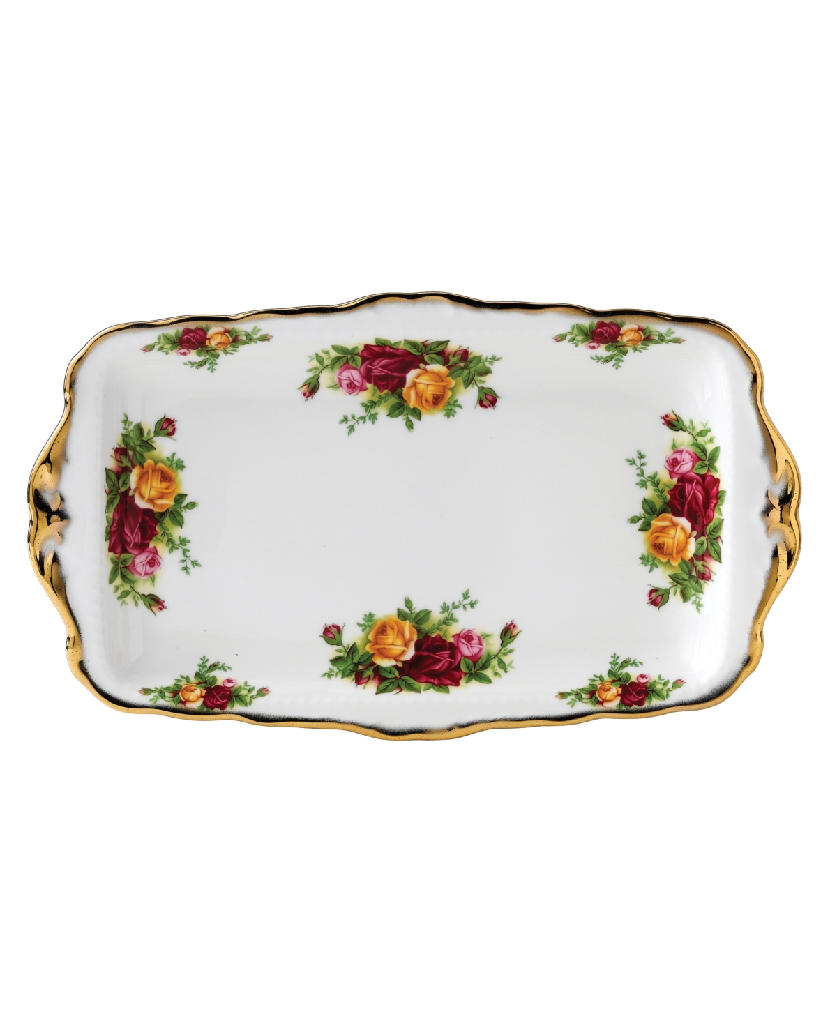 Click here for Royal Albert Old Country Roses Sandwich Tray - Mul... prices