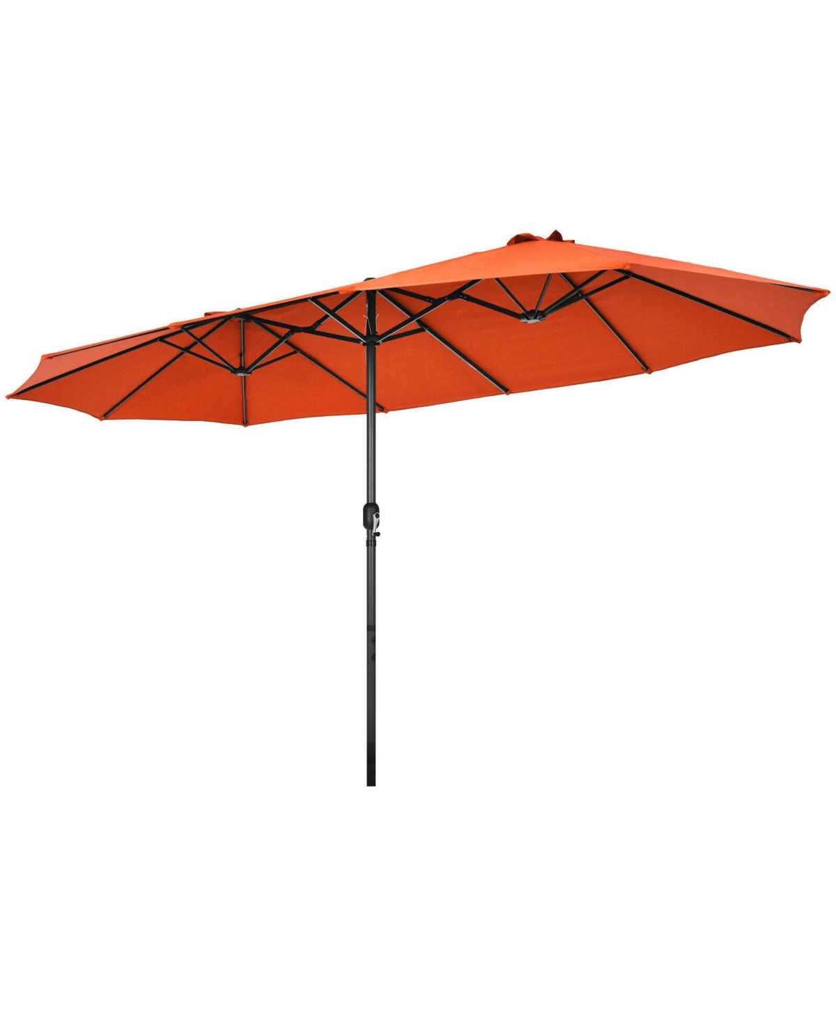 Click here for 15 Feet Patio Double-Sided Umbrella with Hand-Cran... prices