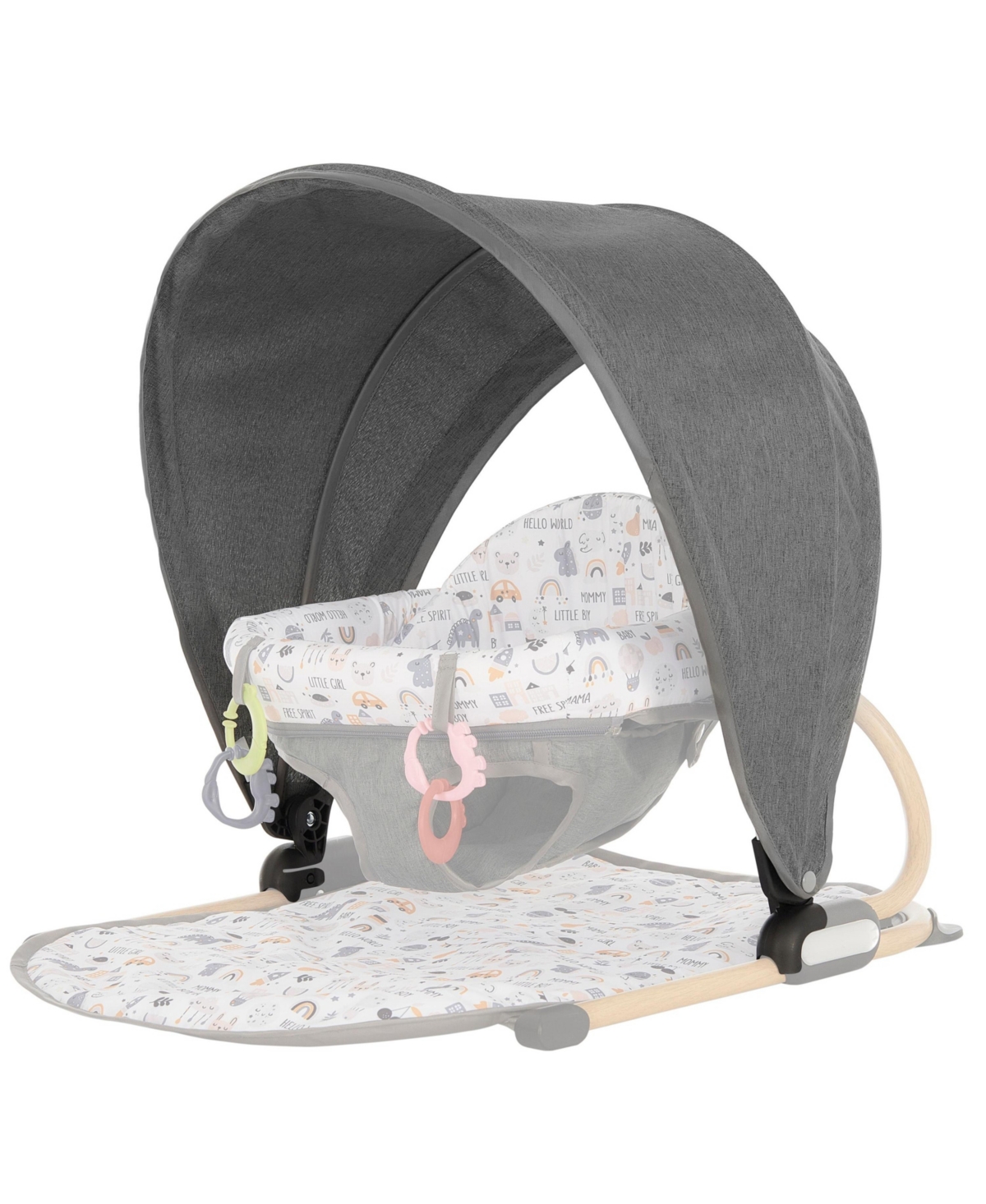 Click here for Dream On Me Snug N Play Canopy  Grey - Grey prices