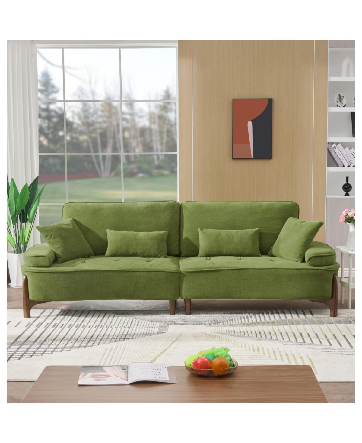 Click here for Streamdale Cozy Deep-Seated Sofa with Pillow (103&... prices