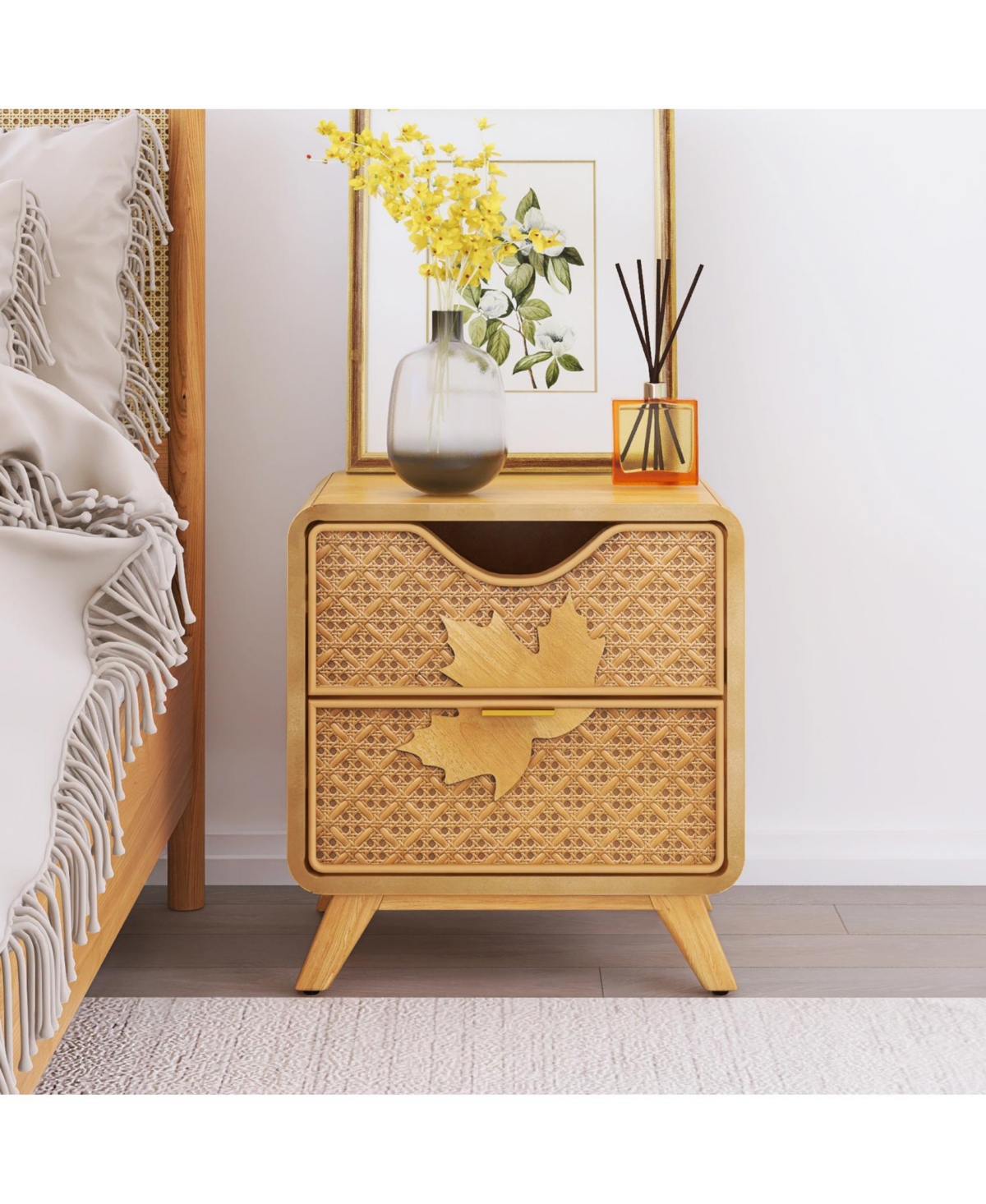 Click here for Hand-Carved 2-Drawers Accent Cabinet - Traditional... prices