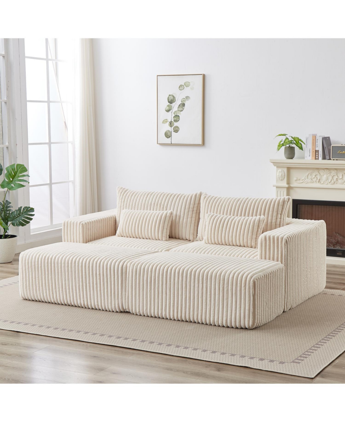 Click here for Streamdale Oversized Cloud Plush Lounger with Remo... prices