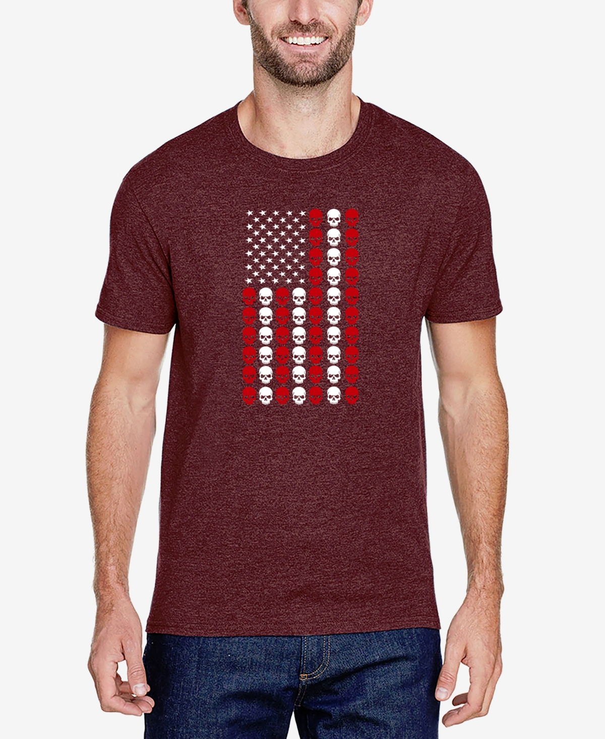 Click here for La Pop Art Mens Skull Flag Premium Blend Word Art... prices