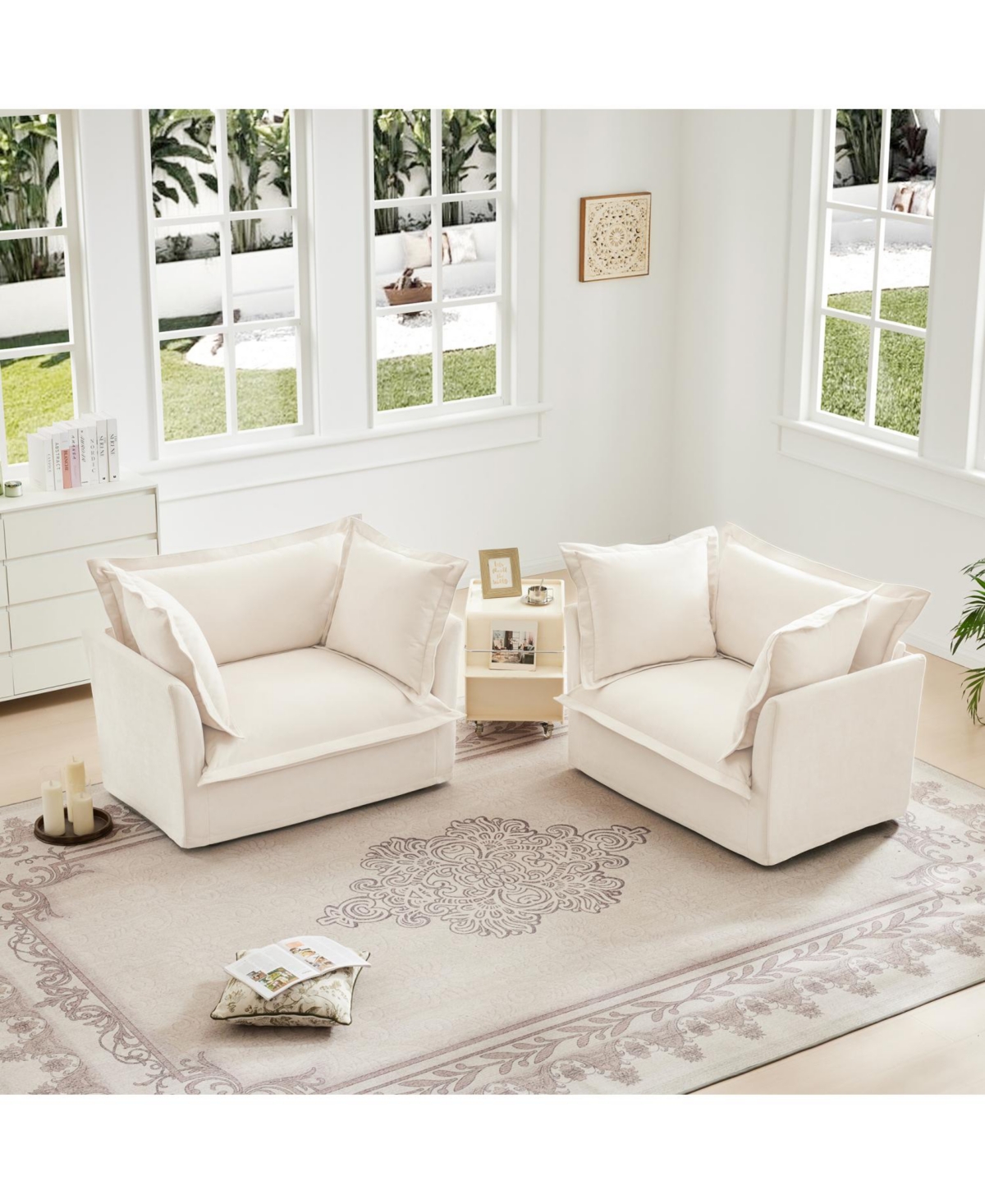 Click here for Streamdale Chenille Armchair Set (2)  Deep-Seated... prices