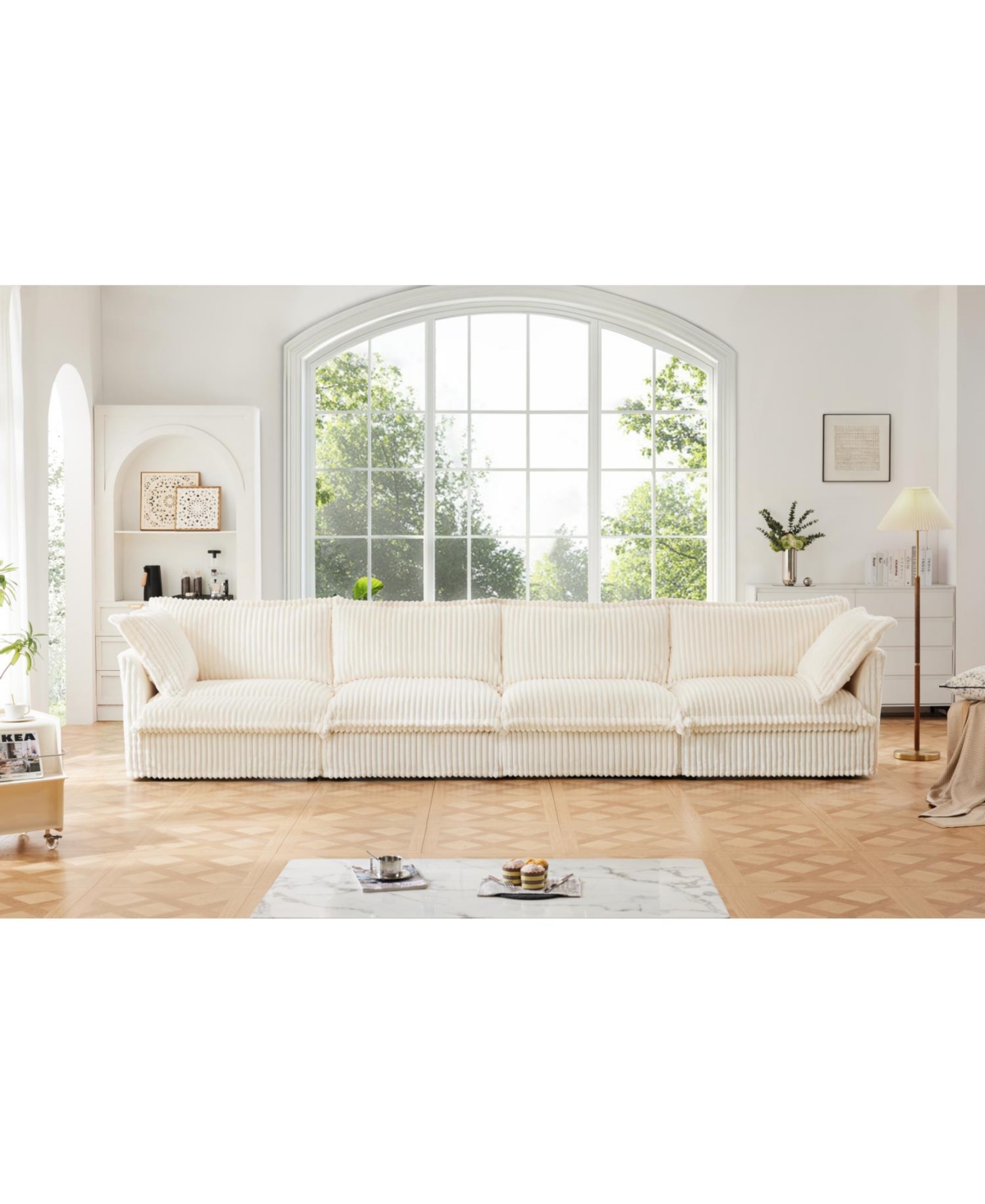 Click here for Streamdale Slipcovered 4-Seater Sofa  Extra Deep... prices