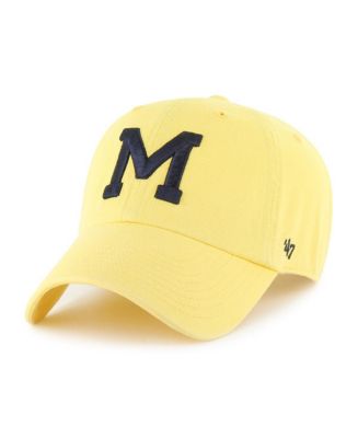 '47 Brand Men's Maize Michigan Wolverines Vault Clean Up Adjustable Hat ...