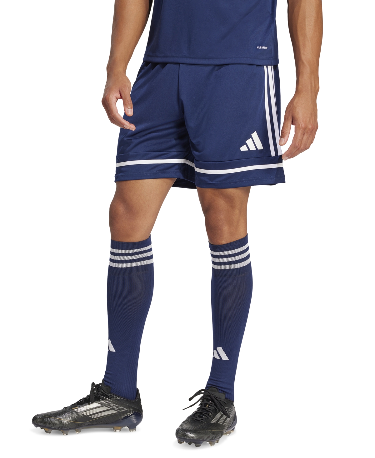 Click here for adidas Mens Regular-Fit Squad 25 Logo Shorts - Ten... prices