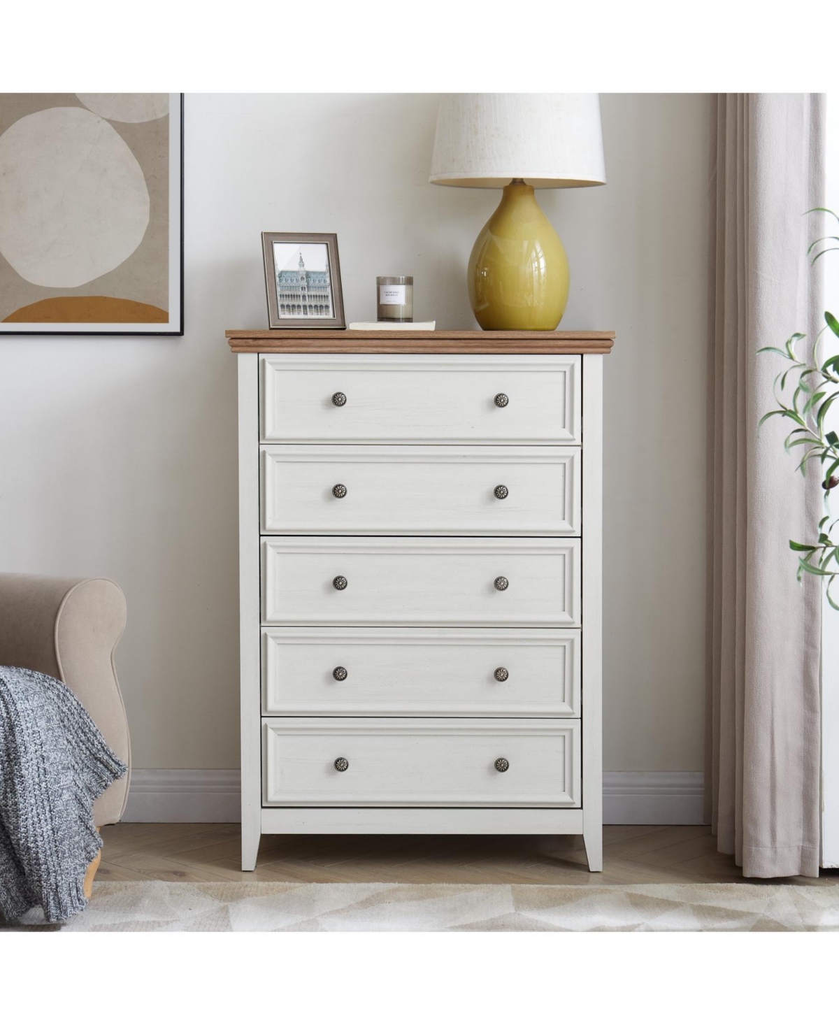 Click here for Streamdale Modern 5-Drawer Dresser Storage and Sty... prices