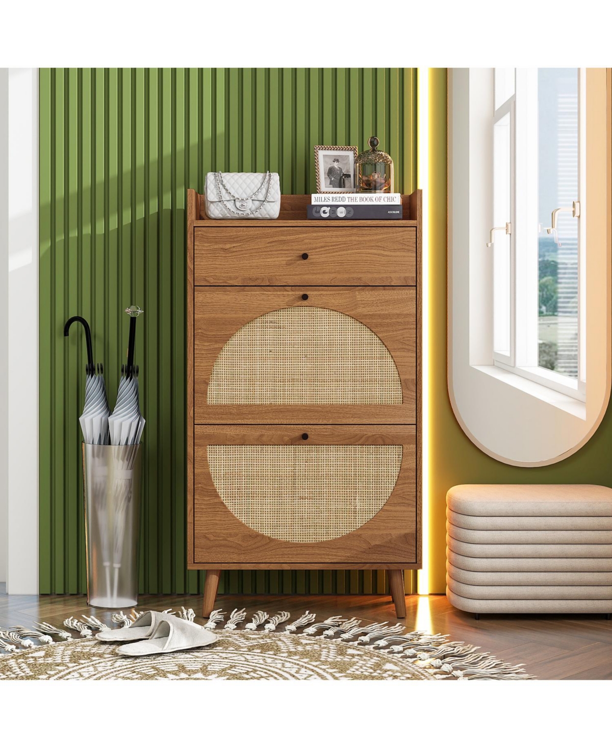 Click here for Streamdale Rattan  Allen 2 door 1 drawer cabinet... prices