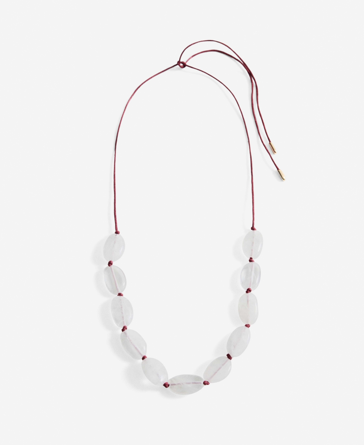 Click here for Mango Womens Stones Pendant Necklace - Red prices