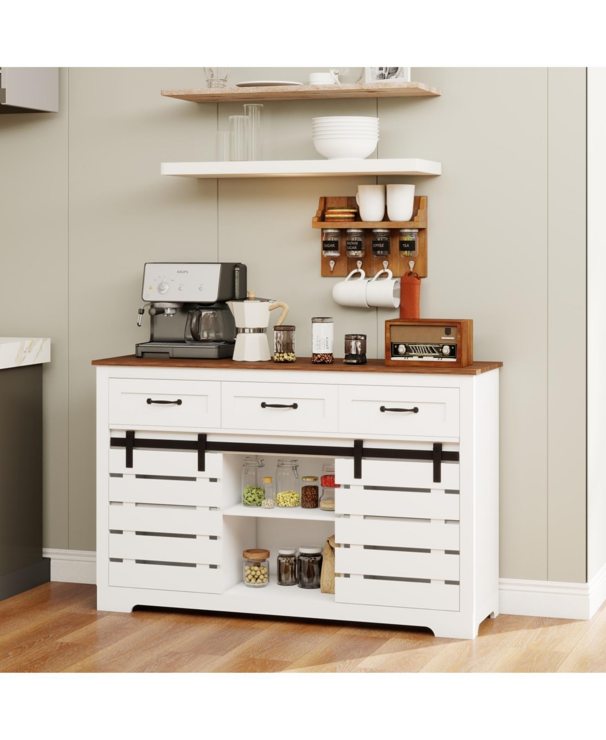 Click here for Streamdale 53" Farmhouse Buffet Cabinet with... prices