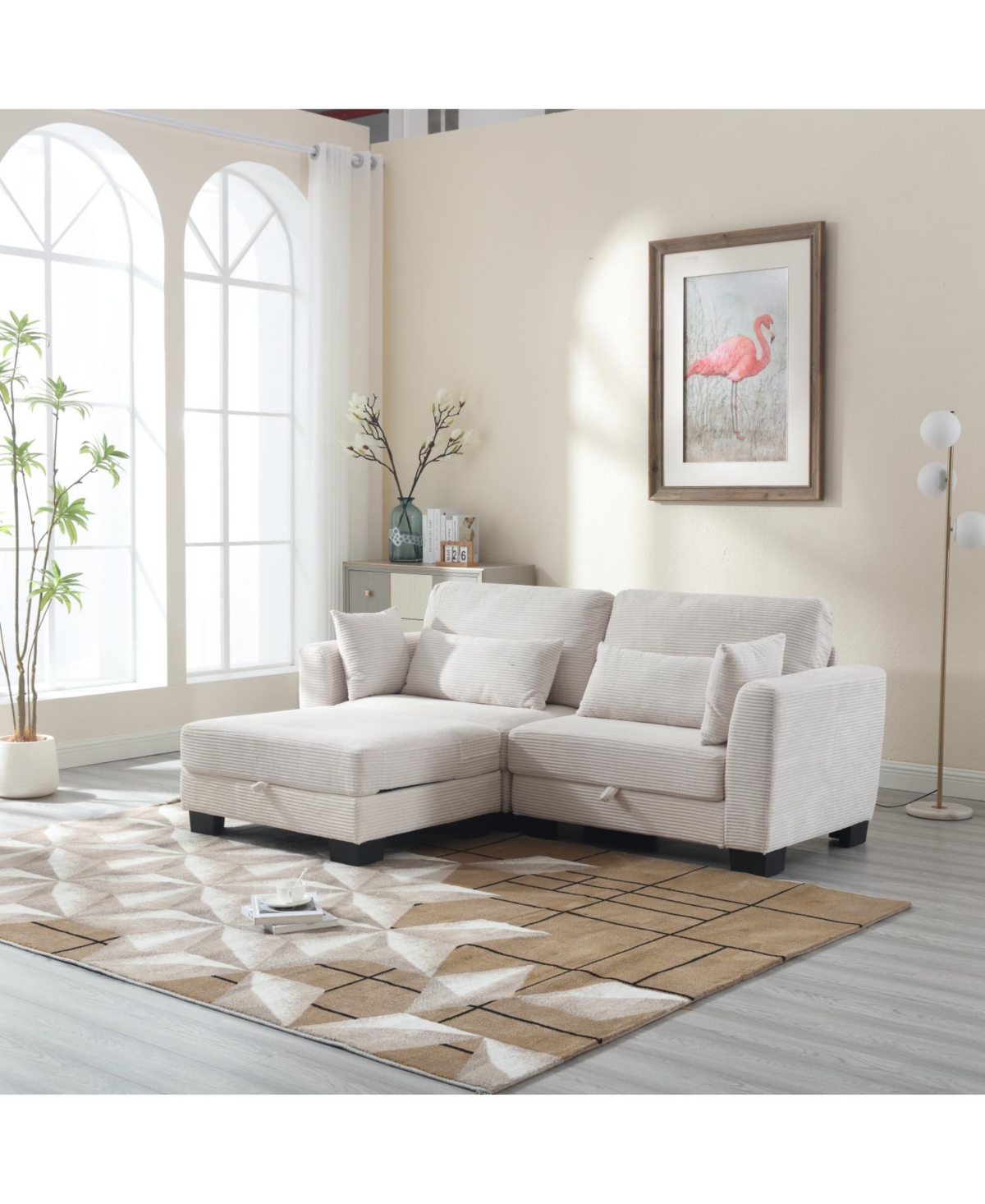 Click here for Streamdale Spacious Modular Sectional Sofa with St... prices