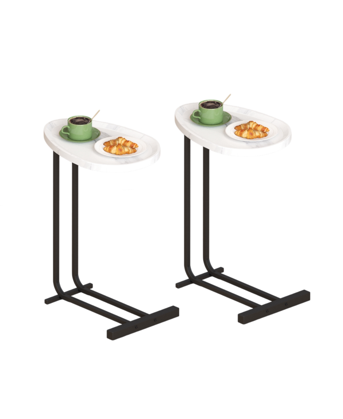 Click here for Streamdale 2-Piece C-Shaped End Table with Slide (... prices