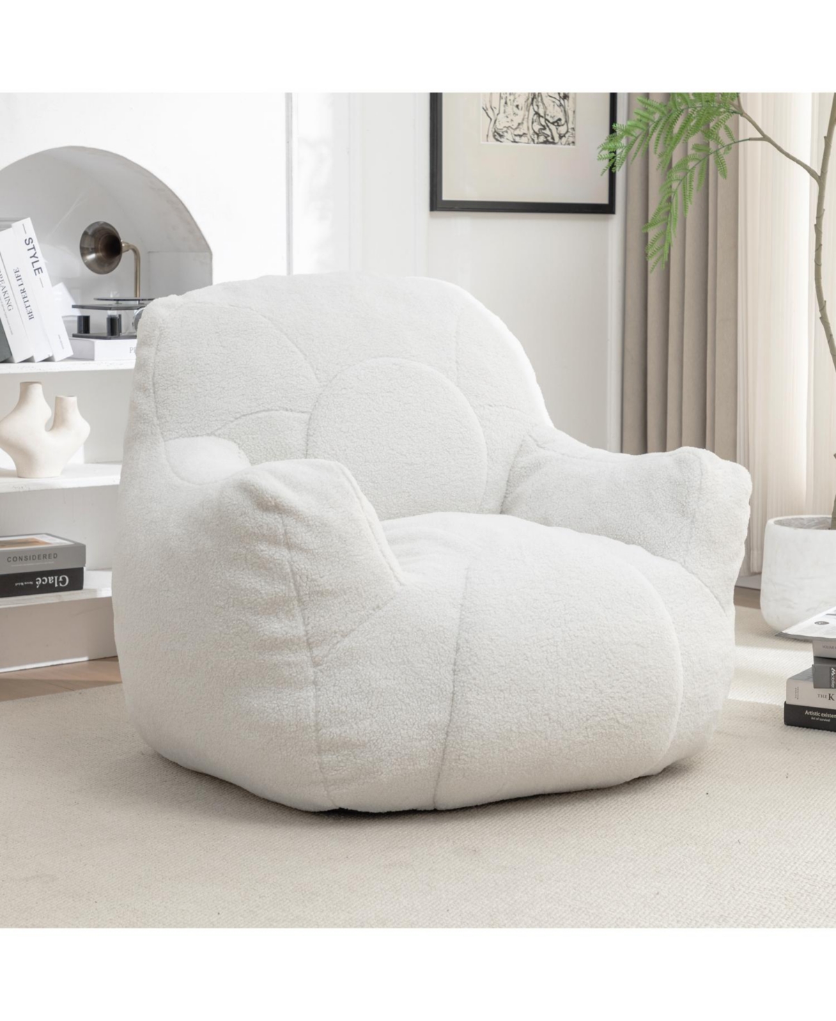 Click here for Streamdale Cozy Bean Bag Chair with Memory Foam fo... prices