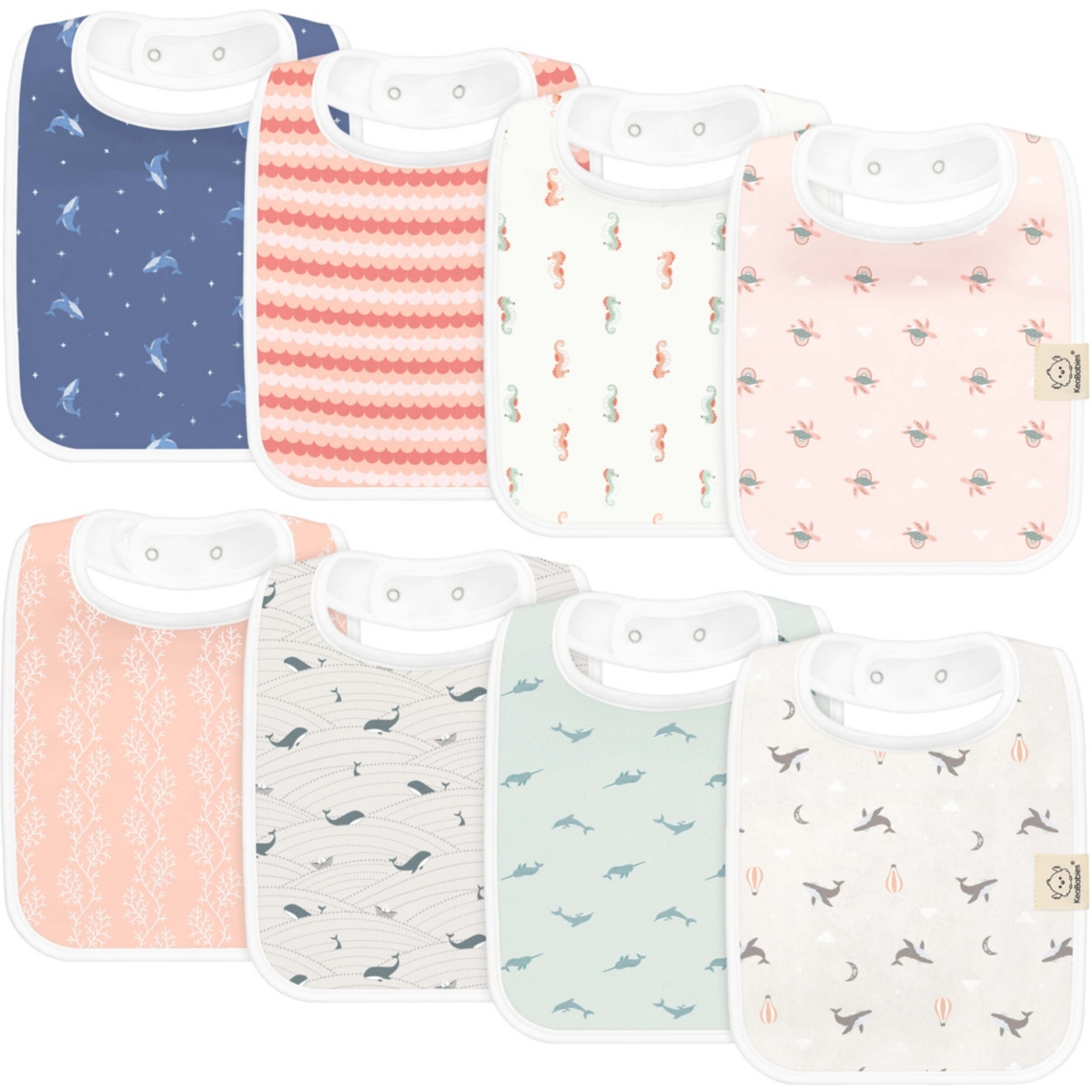 Click here for KeaBabies 8-Pack Coast Baby Bibs for Boy  Girl  Dr... prices