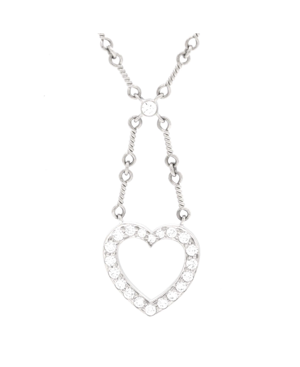 Click here for Pre-Owned Tiffany & Co. Open Heart Pendant Necklac... prices