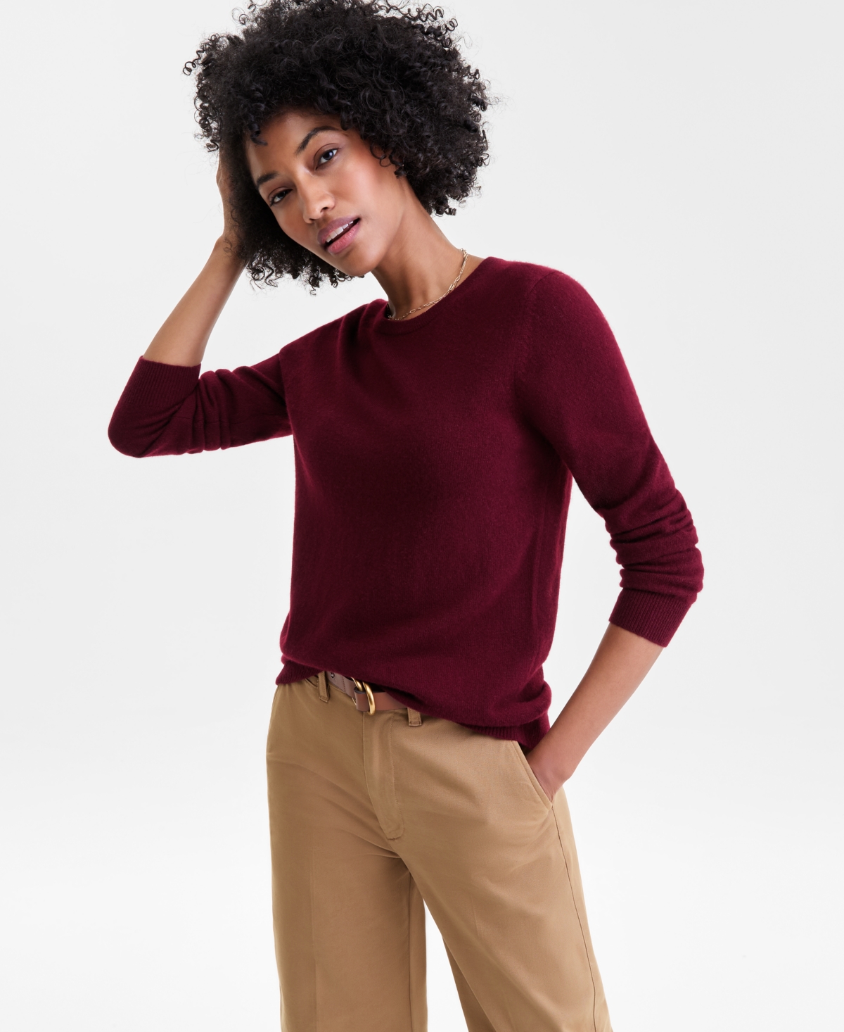 Click here for Charter Club Womens Long-Sleeve 100 Cashmere Crewn... prices
