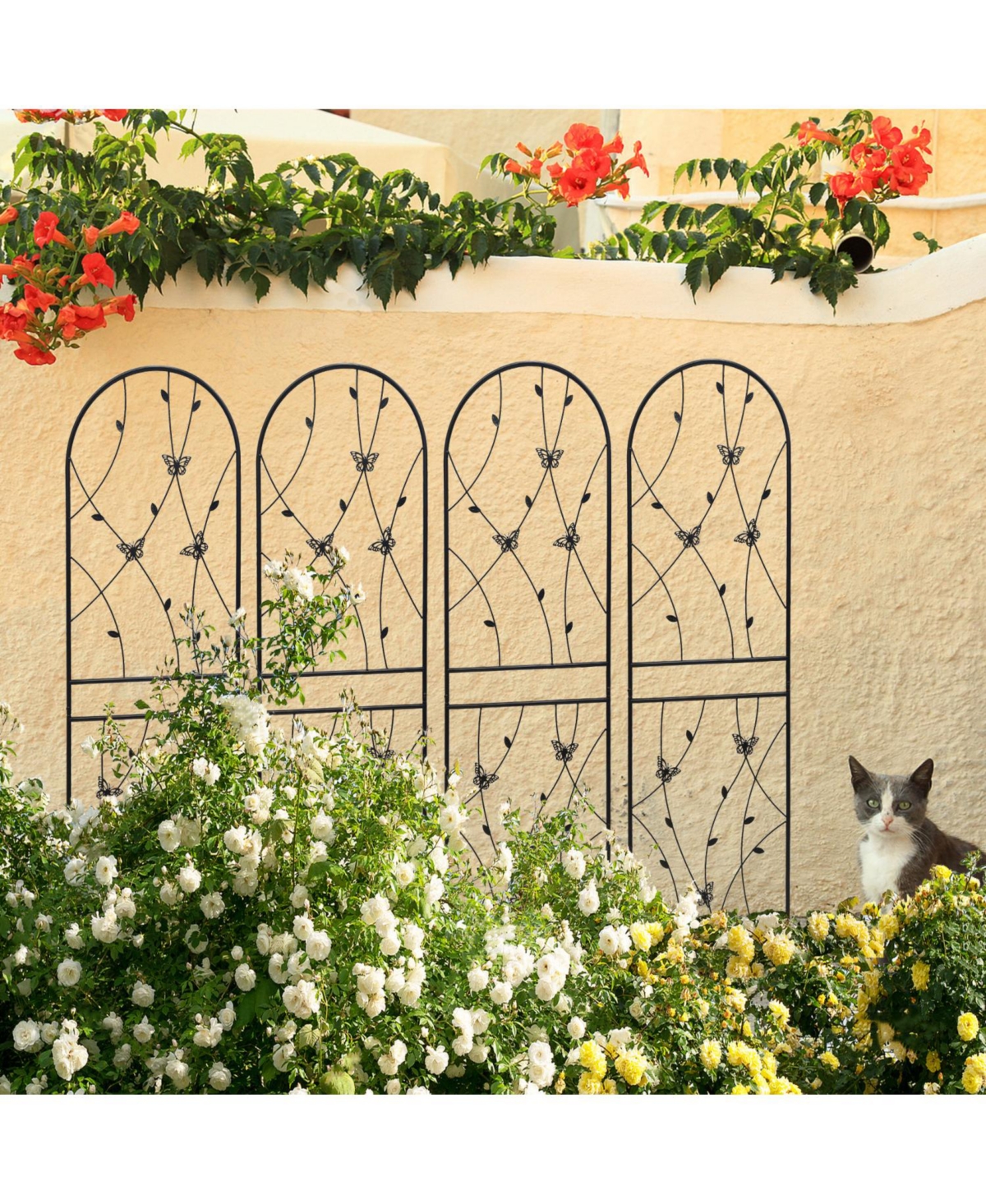 Click here for Streamdale 4 Pack 71" Metal Garden Trellis -... prices