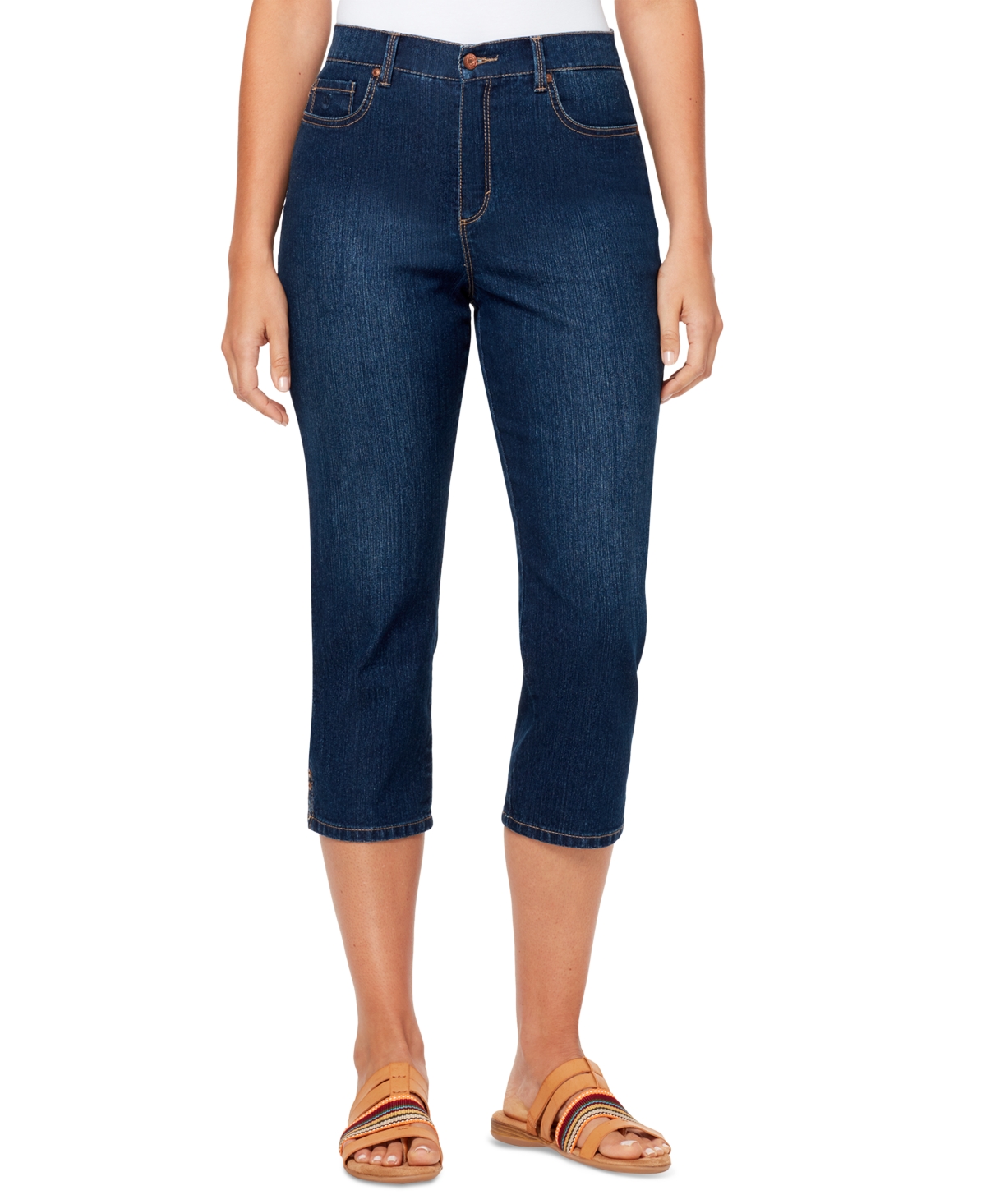 Click here for Gloria Vanderbilt Womens High-Rise Capri Jeans - M... prices