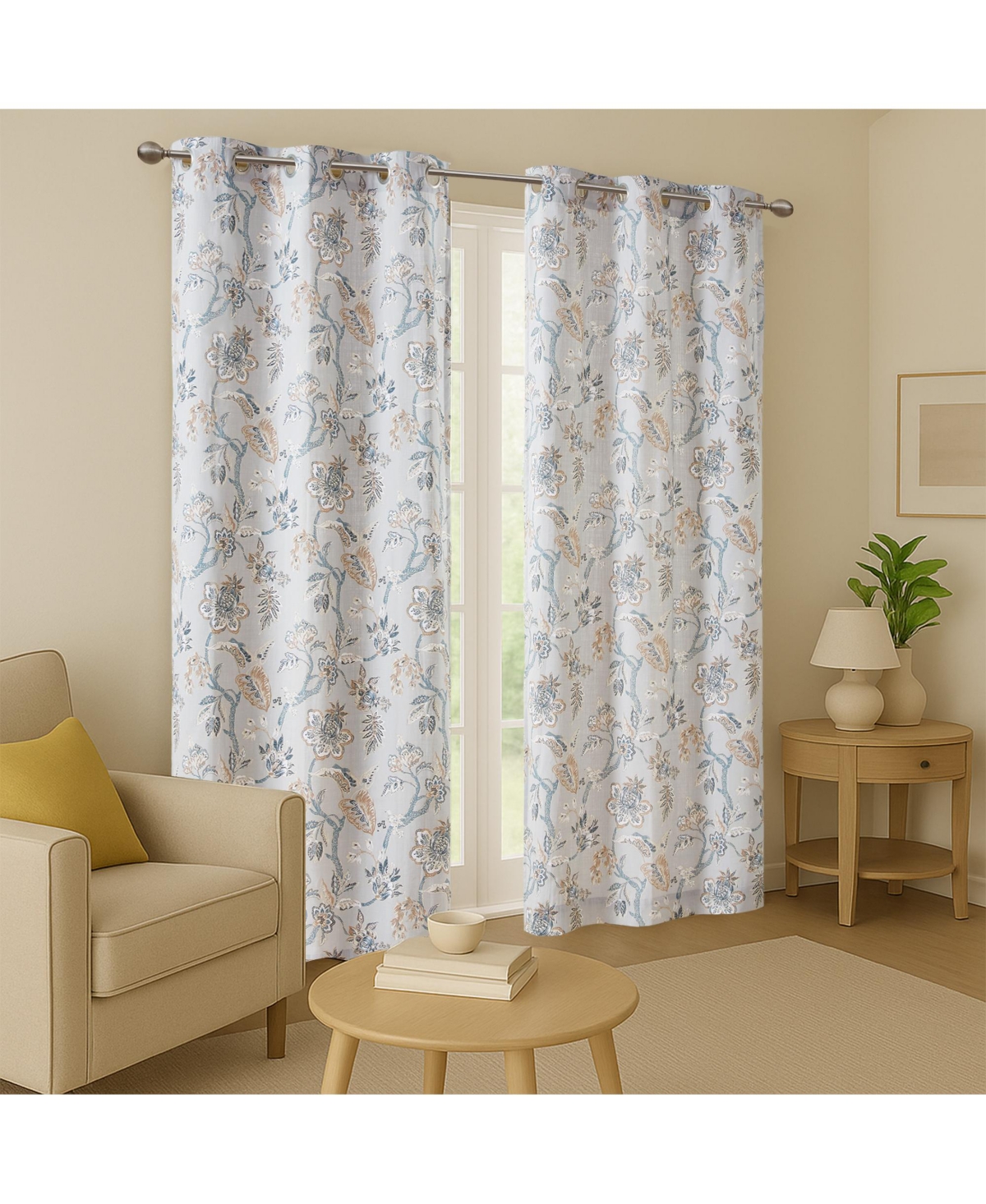 Click here for Gabriella 2-pk 38x95" White 100 Cotton Printe... prices