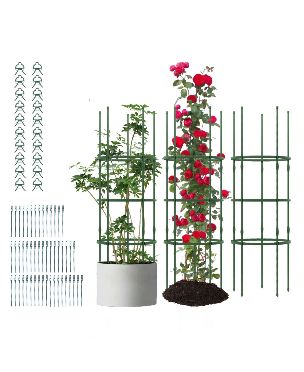 Click here for 3 Pack 60 inch Adjustable Tall Plant Support Trell... prices