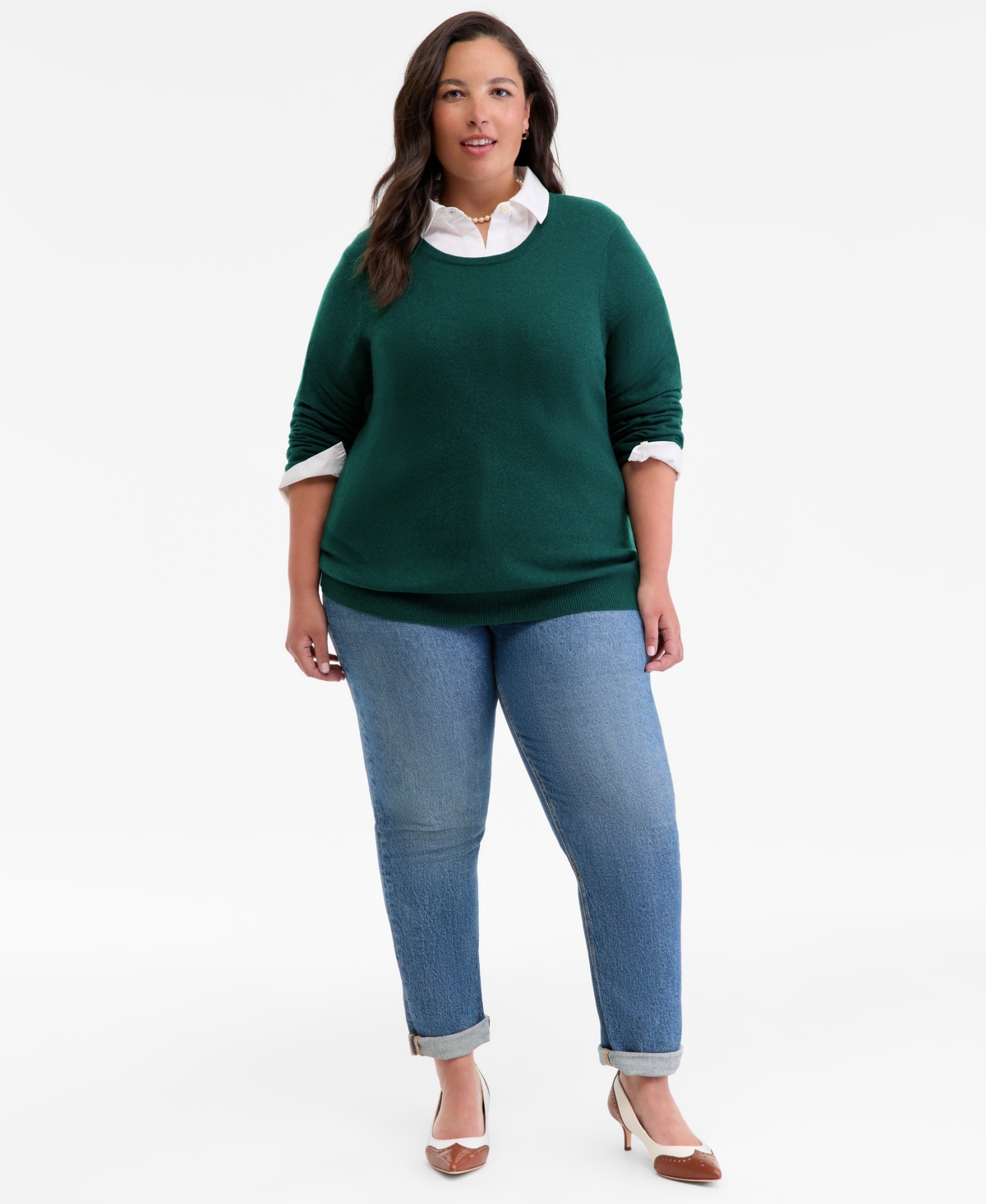 Click here for Charter Club Plus Size 100 Cashmere Crewneck Sweat... prices