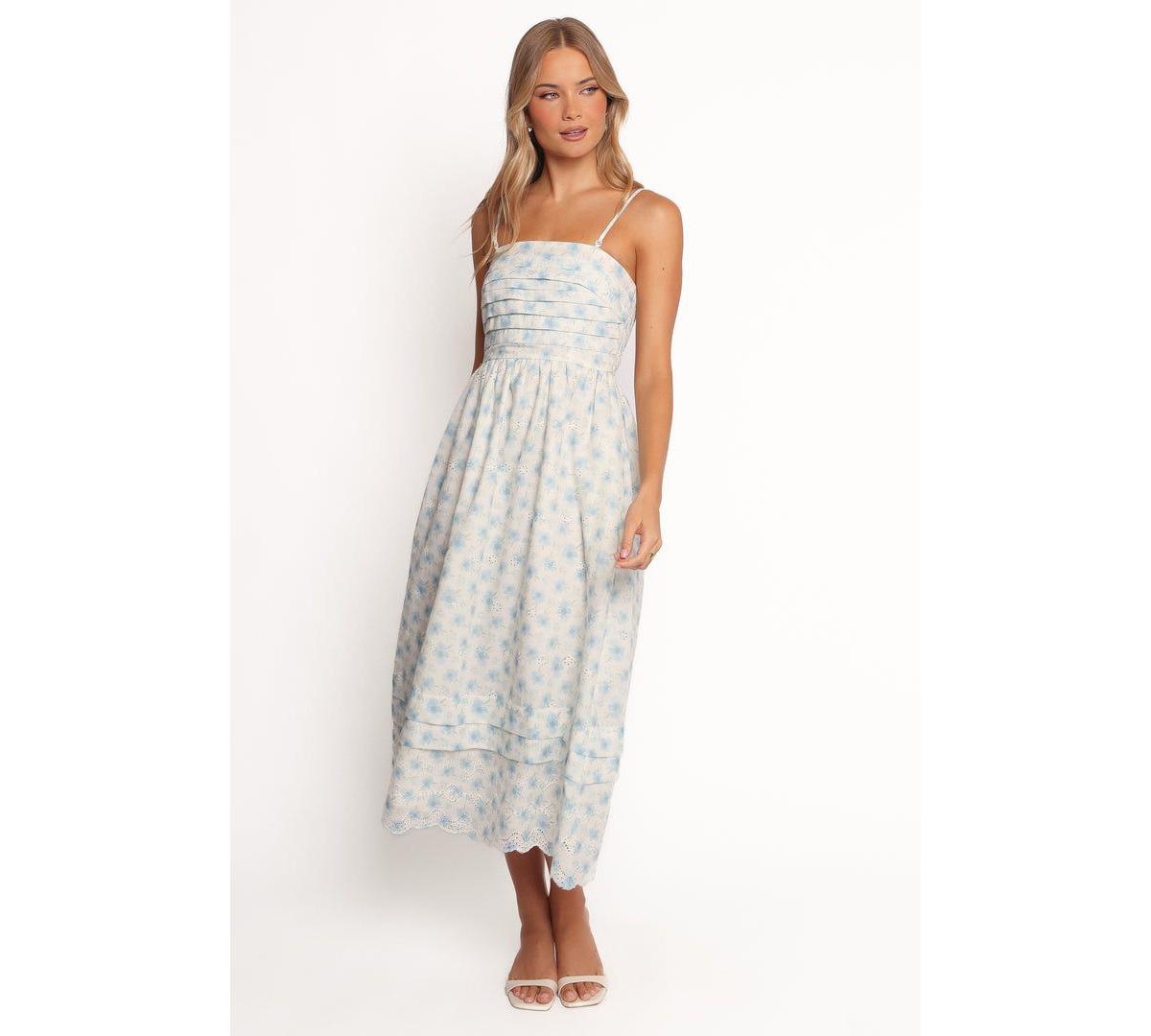 Click here for Petal and Pup Womens Lisette Midi Dress - Blue prices
