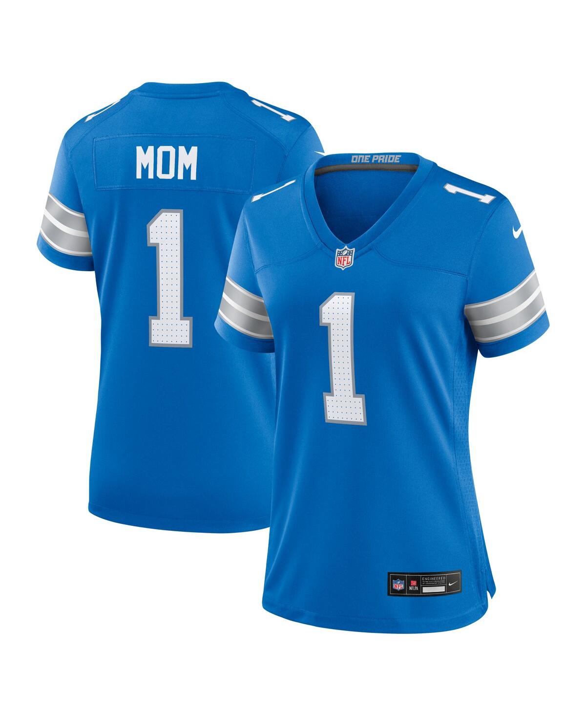 Click here for Nike Mens Number 1 Mom Blue Detroit Lions Game Jer... prices