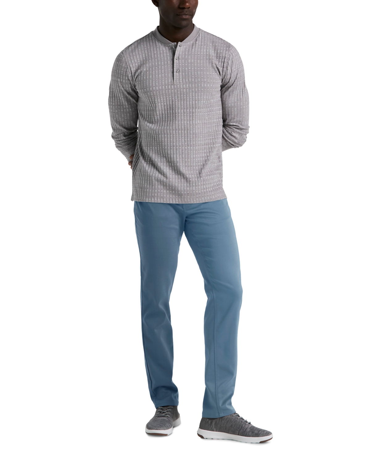 Click here for Perry Ellis Mens Double-Weave Slim-Fit 5-Pocket Pa... prices