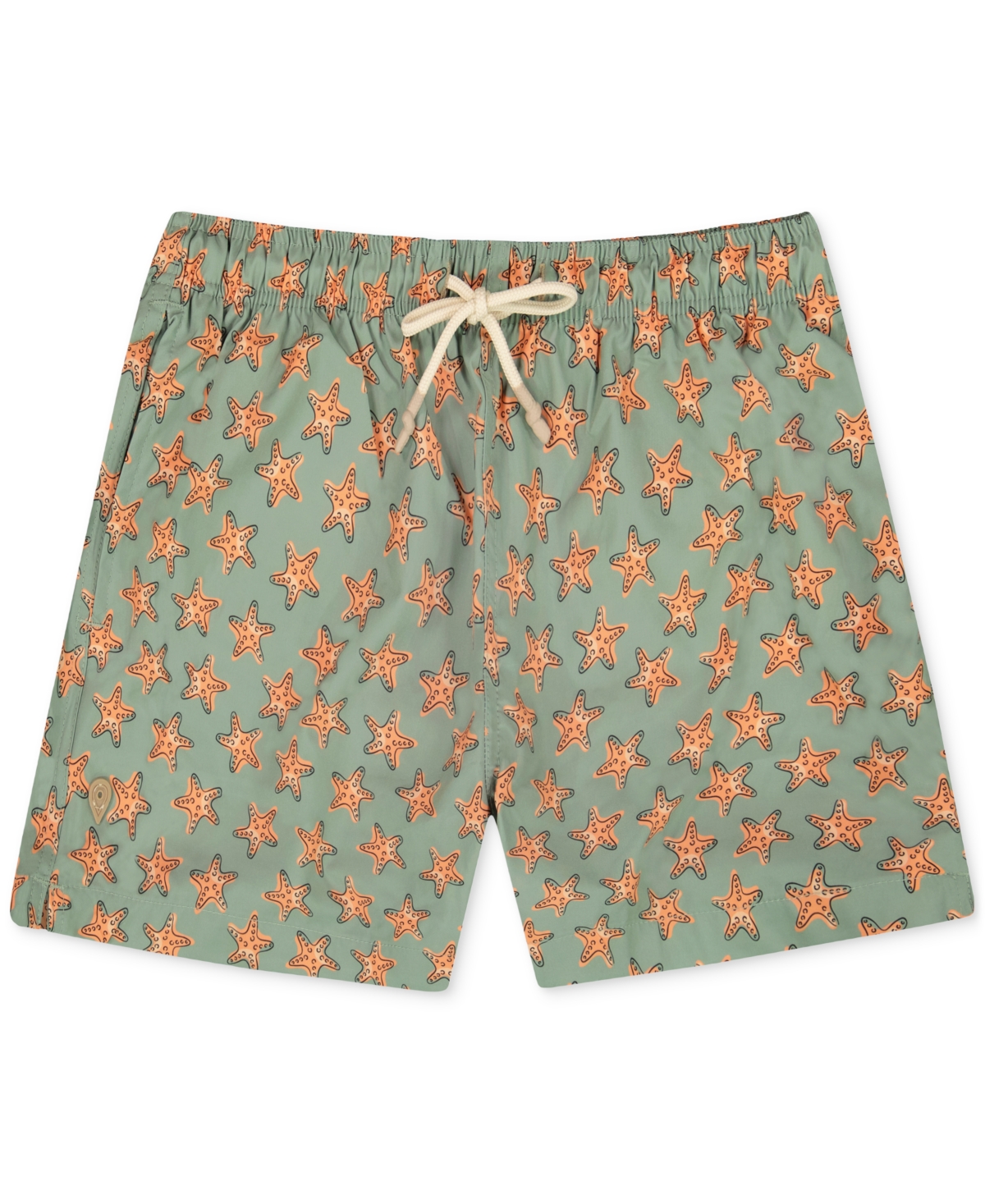 Click here for Sunset x Vine Mens Star-Pattern Woven Swim Trunks... prices