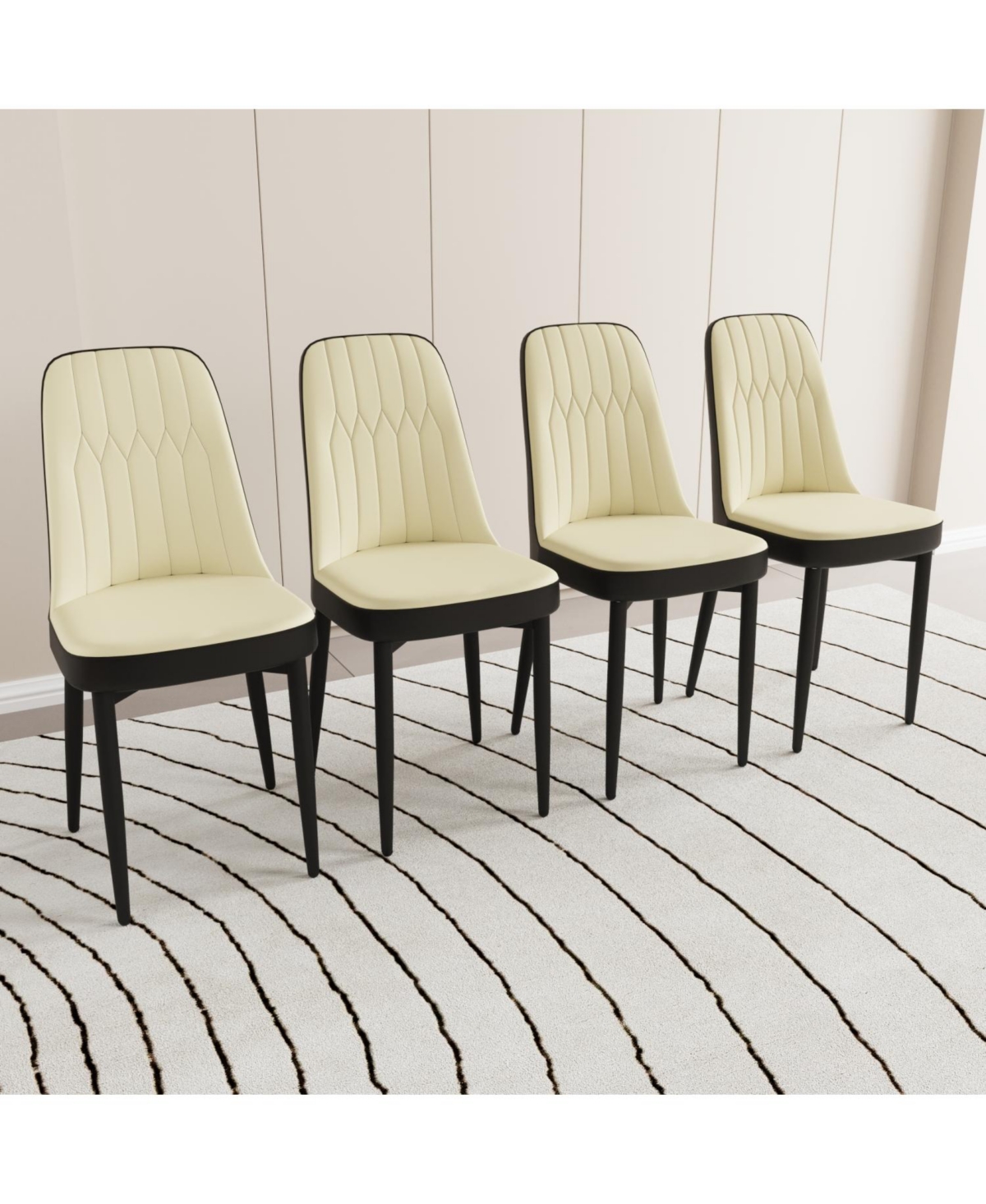 Click here for Streamdale Modern Dining Chair with Pu Leather and... prices