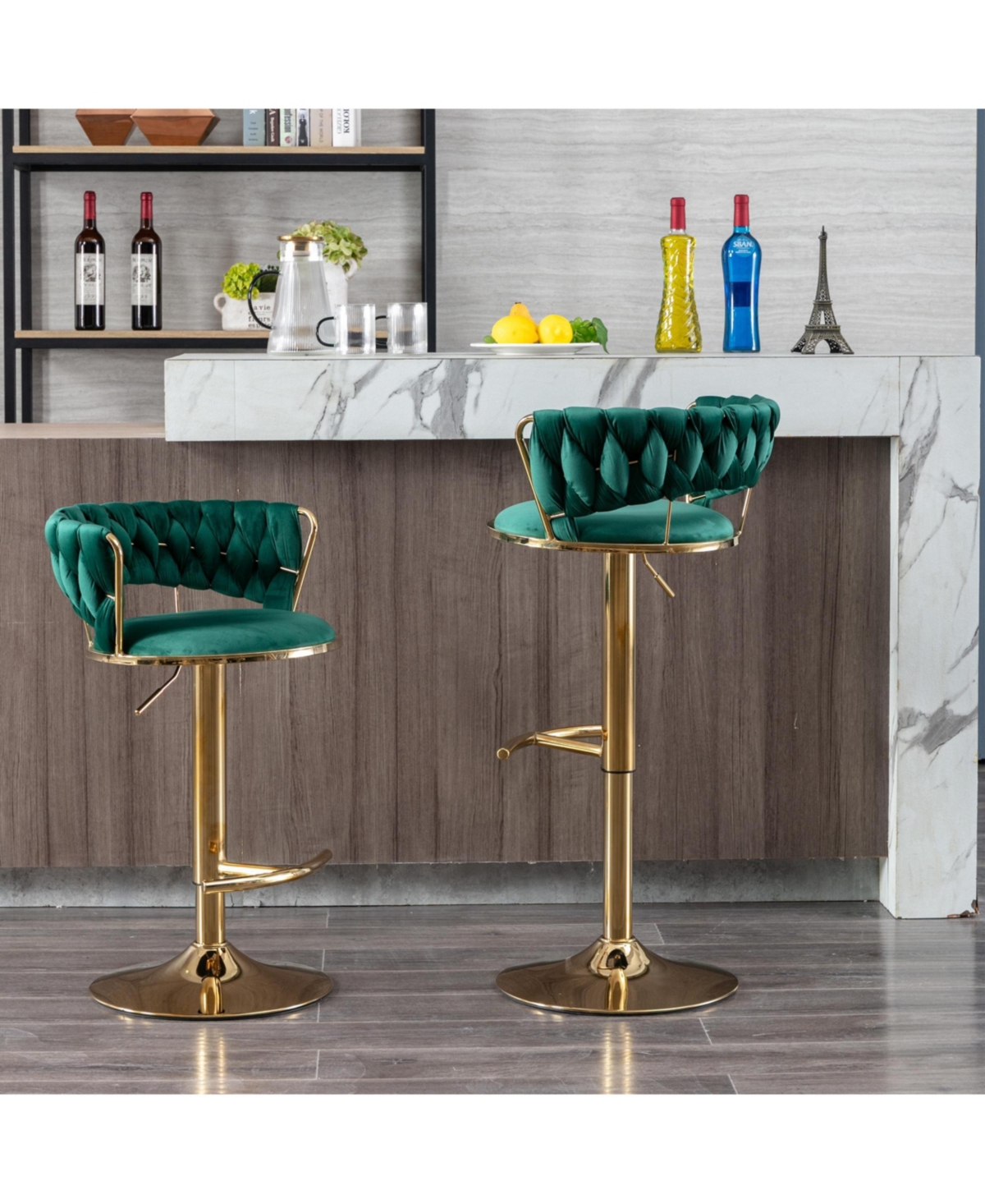 Click here for Streamdale Adjustable Swivel Bar Stools with Chrom... prices