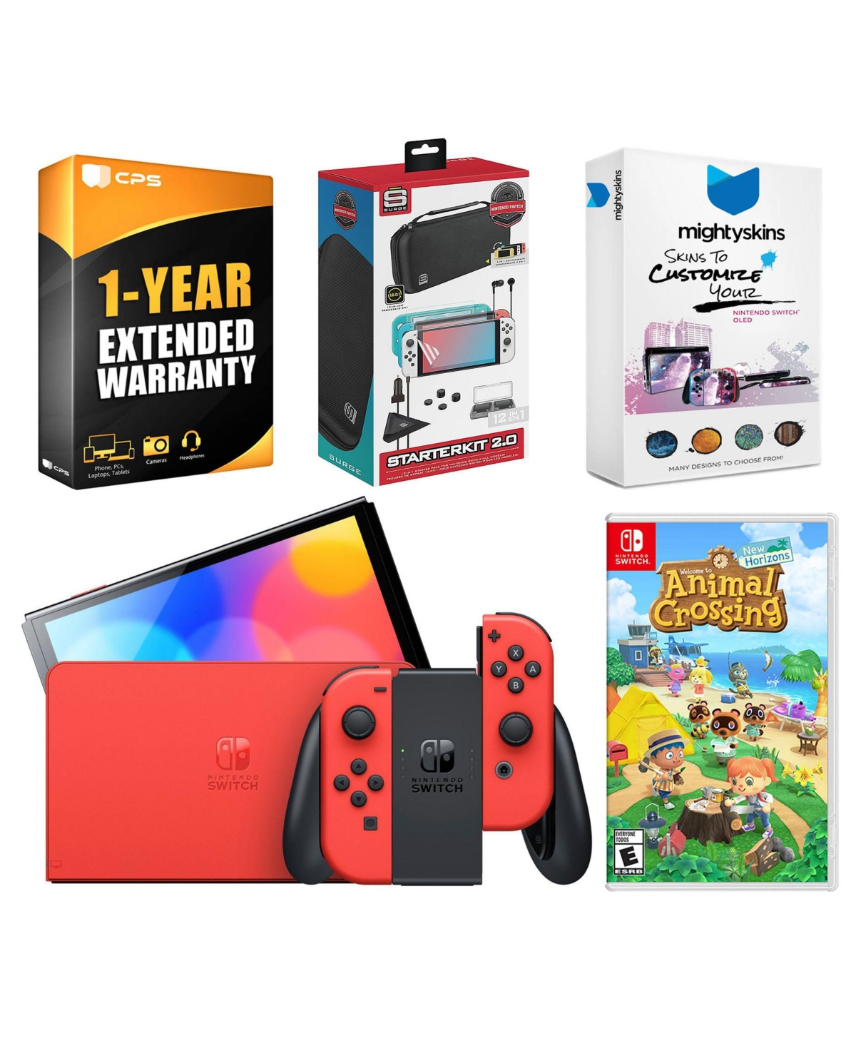 Click here for Nintendo Switch Oled Mario Red Edition with Animal... prices