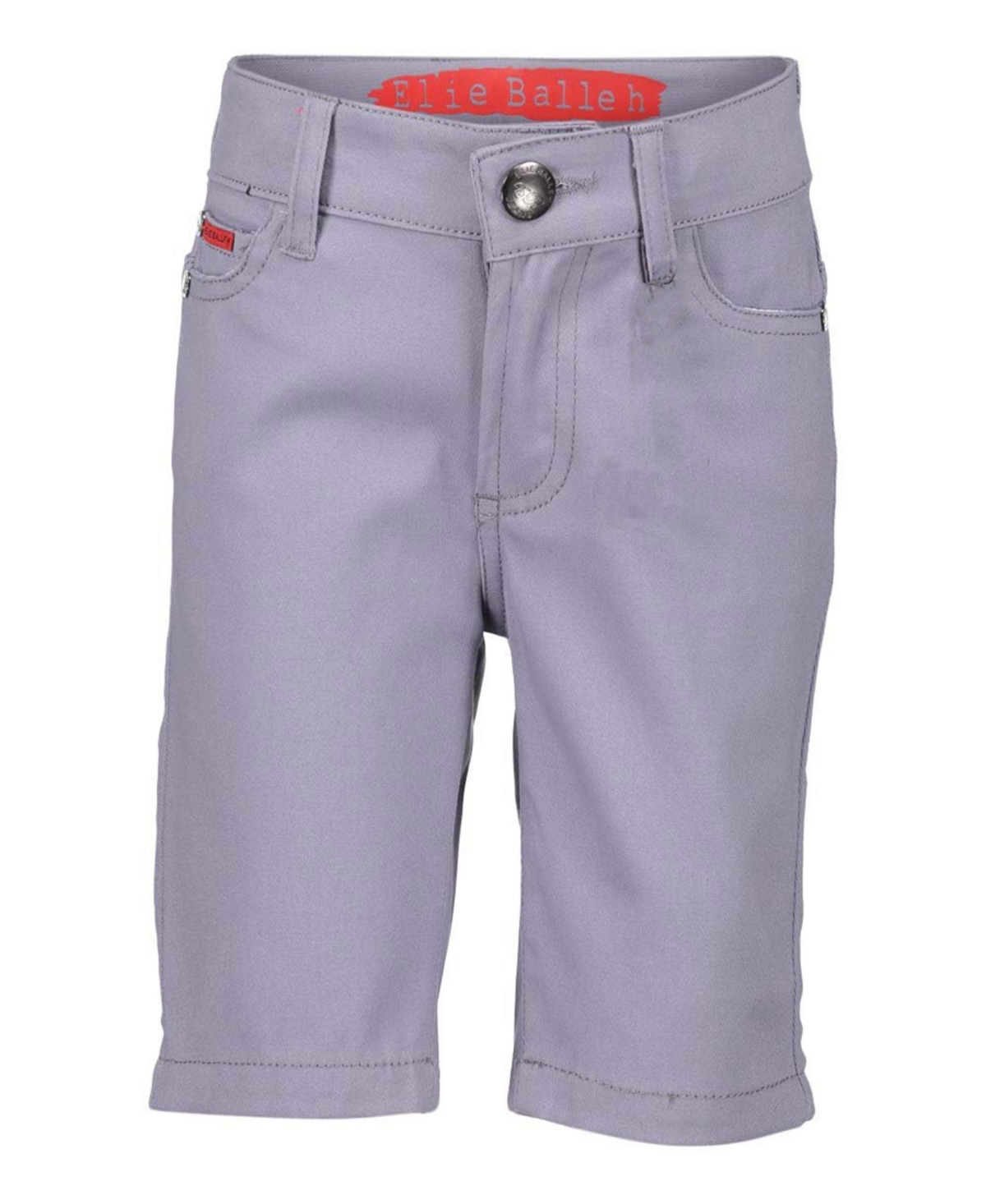 Click here for Elie Balleh Big Boys Grey Cotton Twill Short - Gre... prices