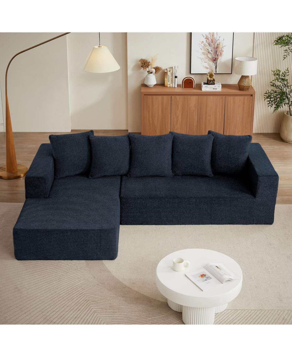 Click here for Streamdale Modular Chenille Cloud Sectional Sofa i... prices