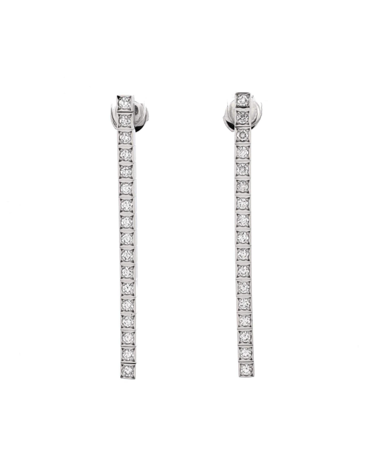 Click here for Pre-Owned Cartier Lanieres Earrings 18K White Gold... prices