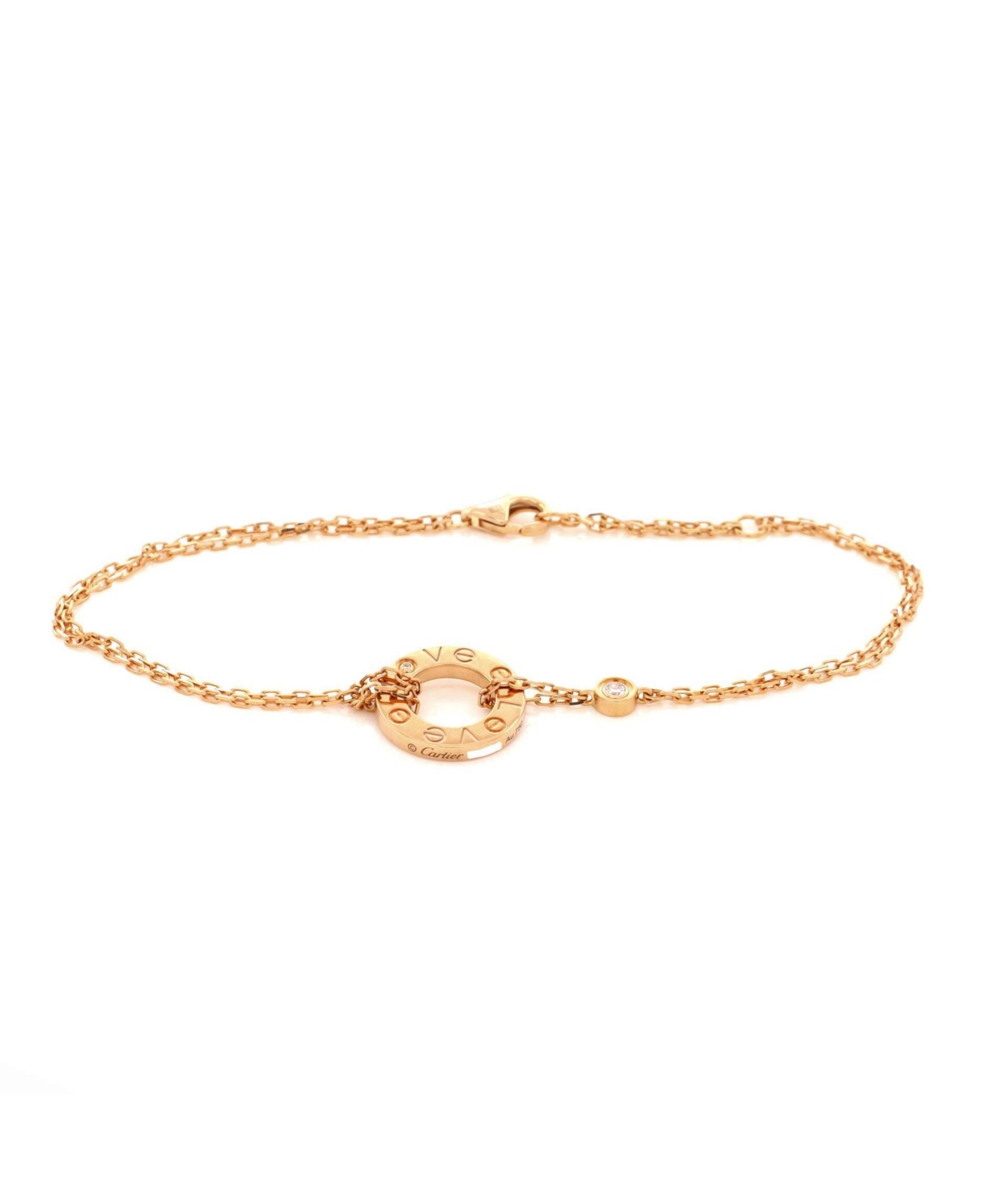 Click here for Pre-Owned Cartier 2 Diamonds Love Bracelet 18K Ros... prices
