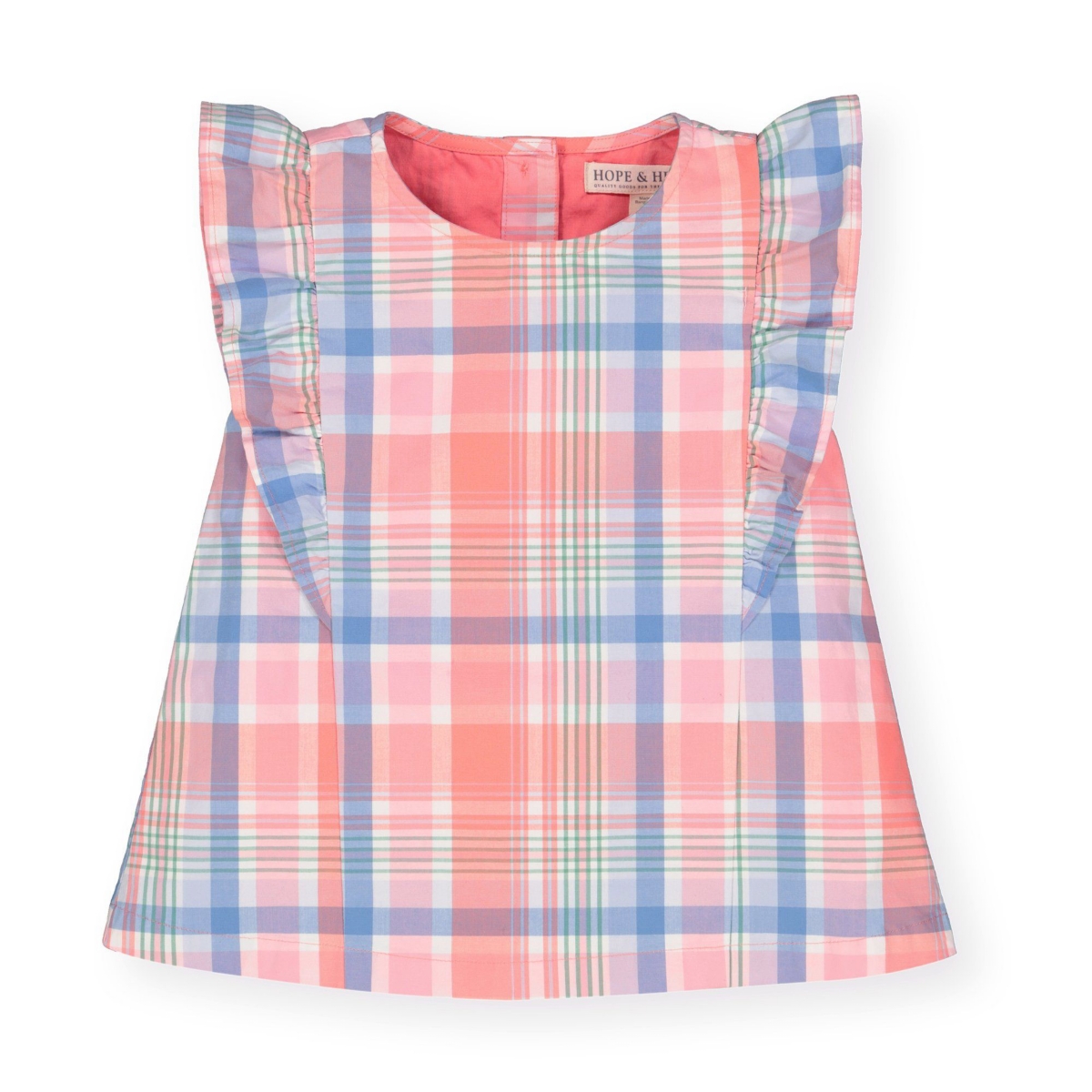 Click here for Hope & Henry Baby Girls Woven A-Line Flutter Top -... prices