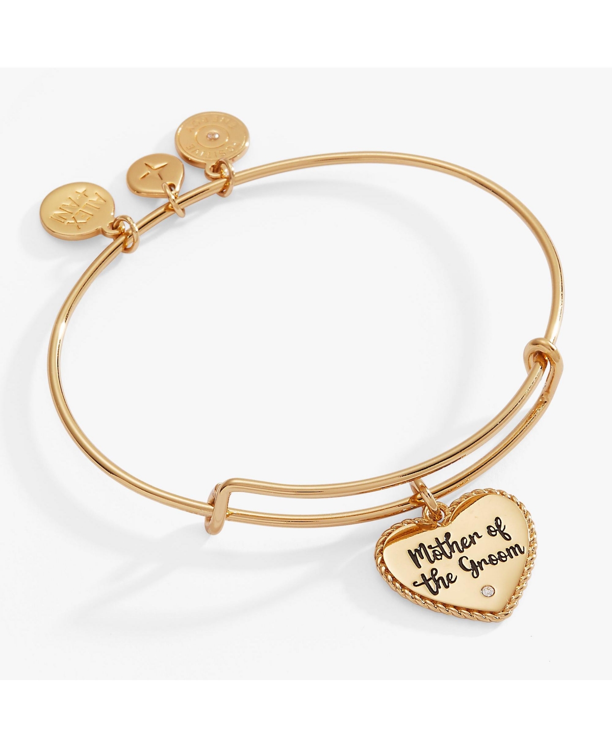 Click here for Alex and Ani Mother of the Groom Heart Bangle Brac... prices