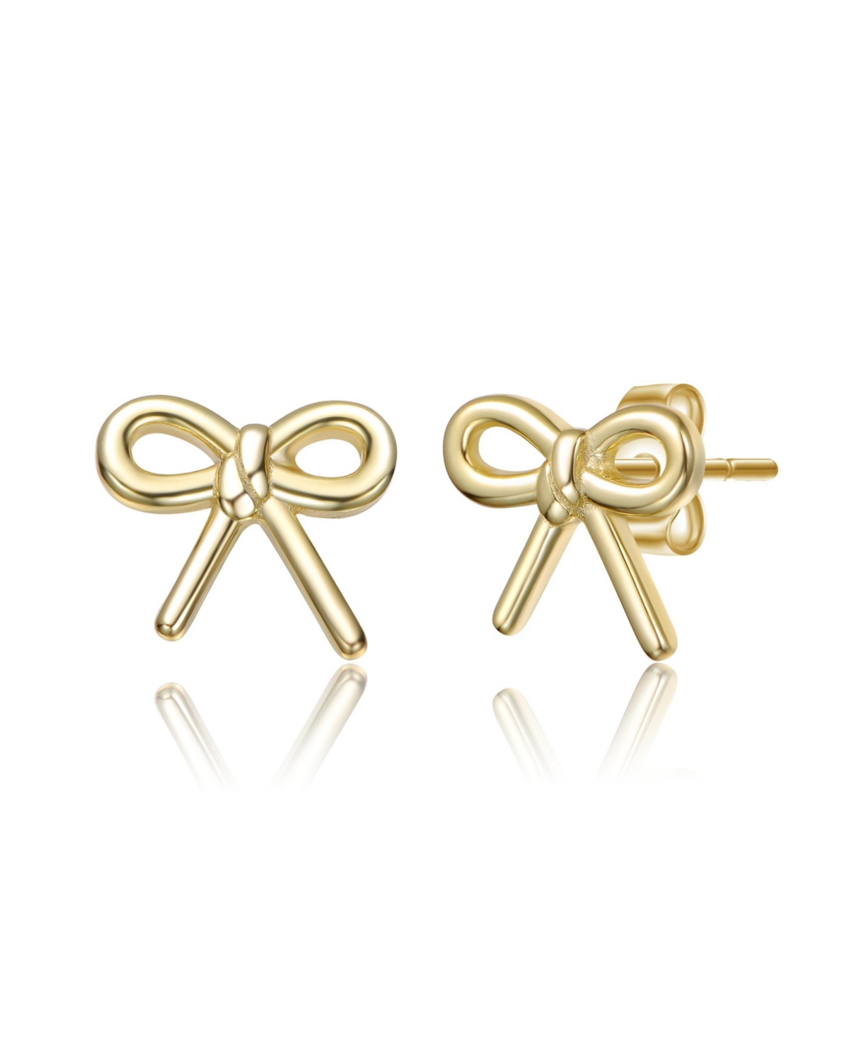 Click here for Kids 14K Gold Plated Bow Knot Stud Earrings - Gold prices