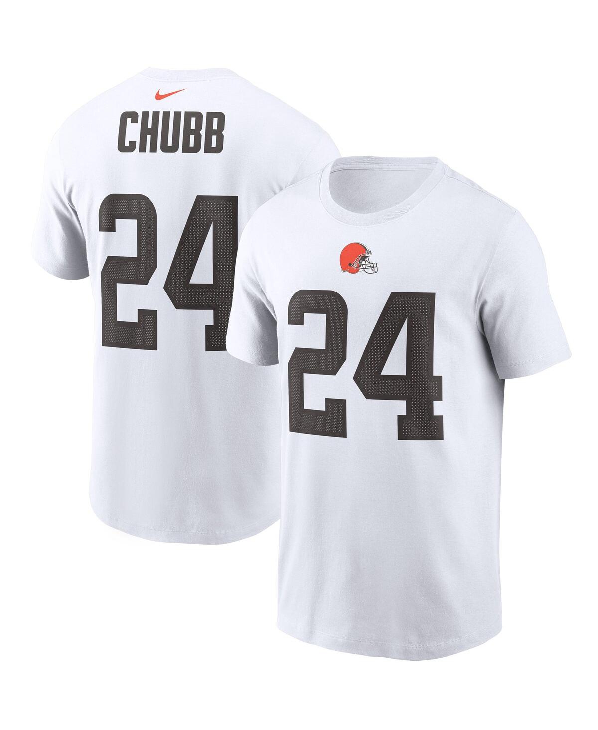 Click here for Nike Mens Nick Chubb White Cleveland Browns Player... prices