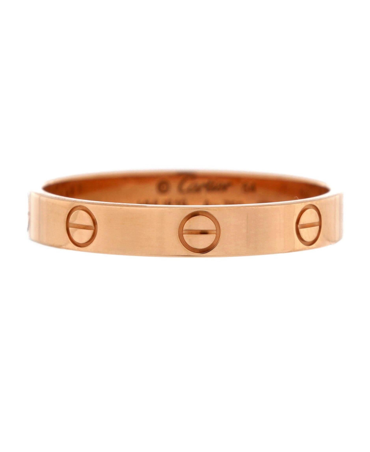 Click here for Pre-Owned Cartier Love Wedding Band Ring 18K Rose... prices