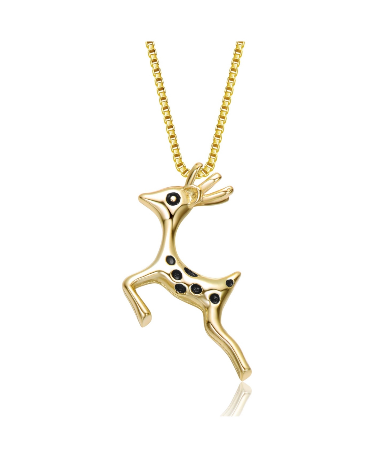 Click here for Kids 14K Gold Plated with Black Cubic Zirconia Rei... prices