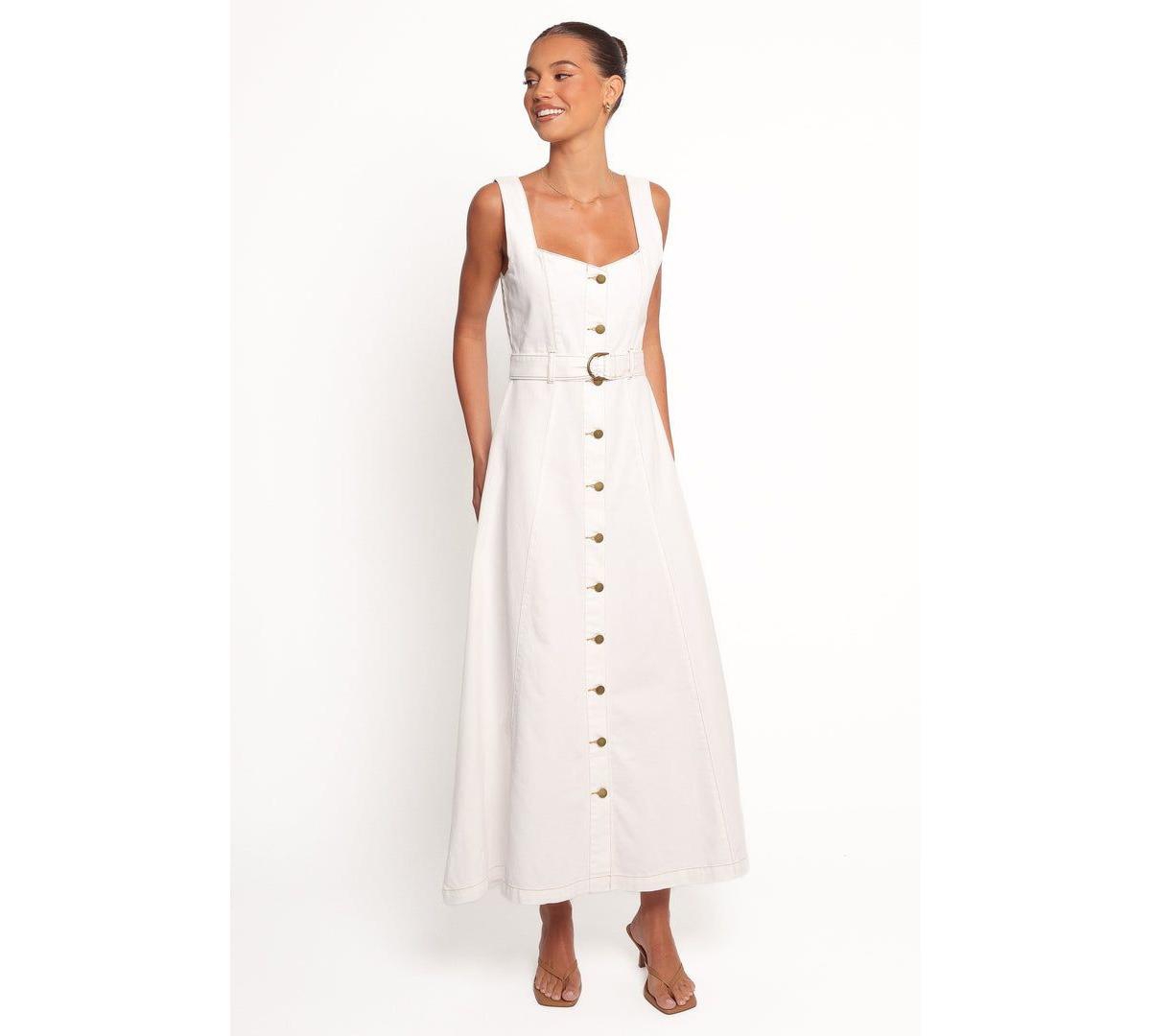 Click here for Petal and Pup Womens Jennings Midi Dress - White prices