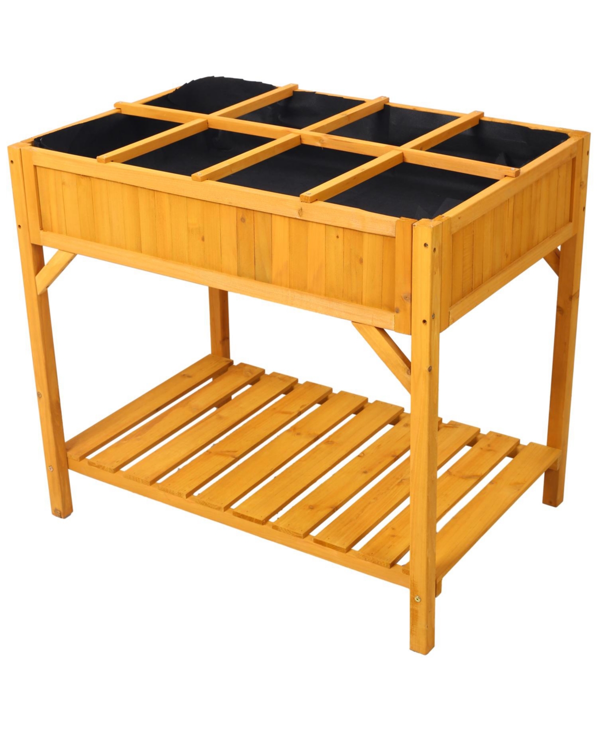Click here for Streamdale Elevated Wooden Planter Box with 8 Grid... prices