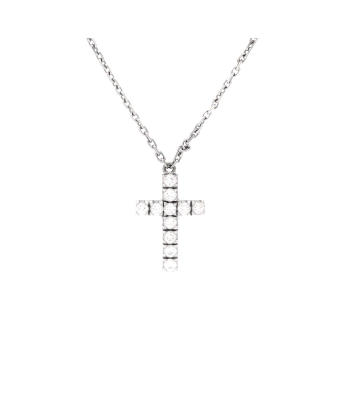Click here for Pre-Owned Cartier Cross Pendant Necklace 18K White... prices