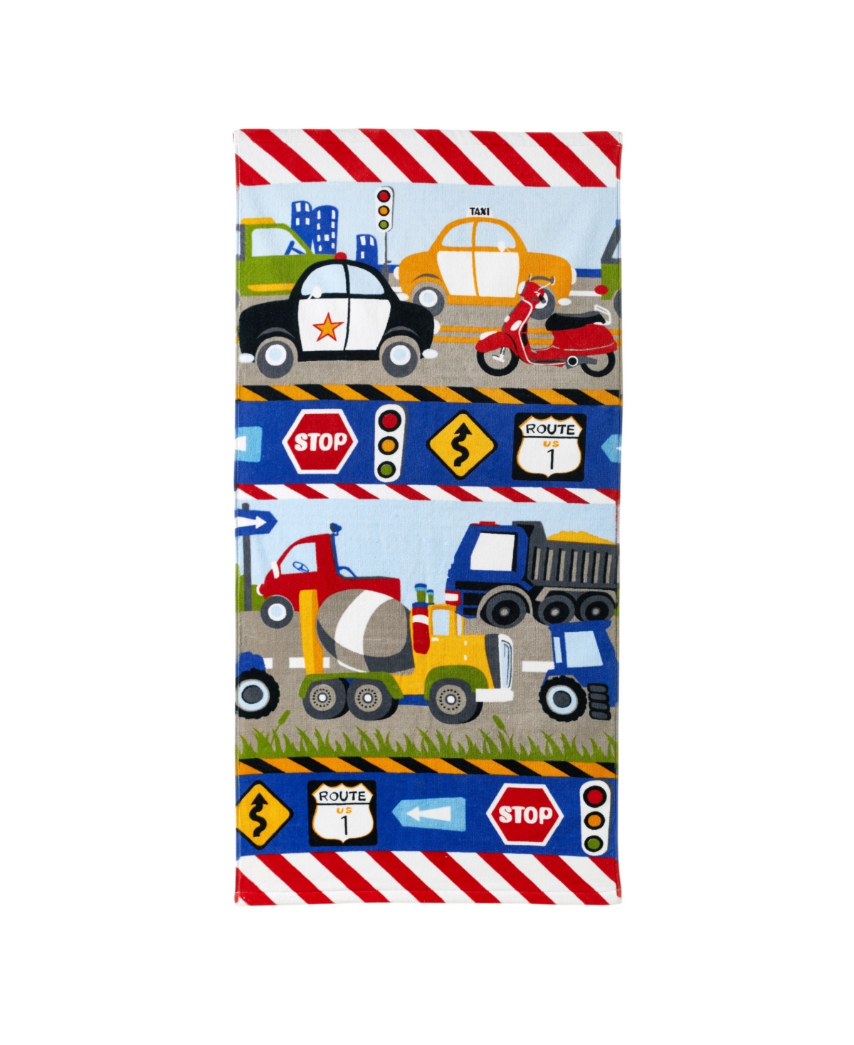 Click here for Dream Factory Trains And Trucks Bath Towel  50 x 2... prices