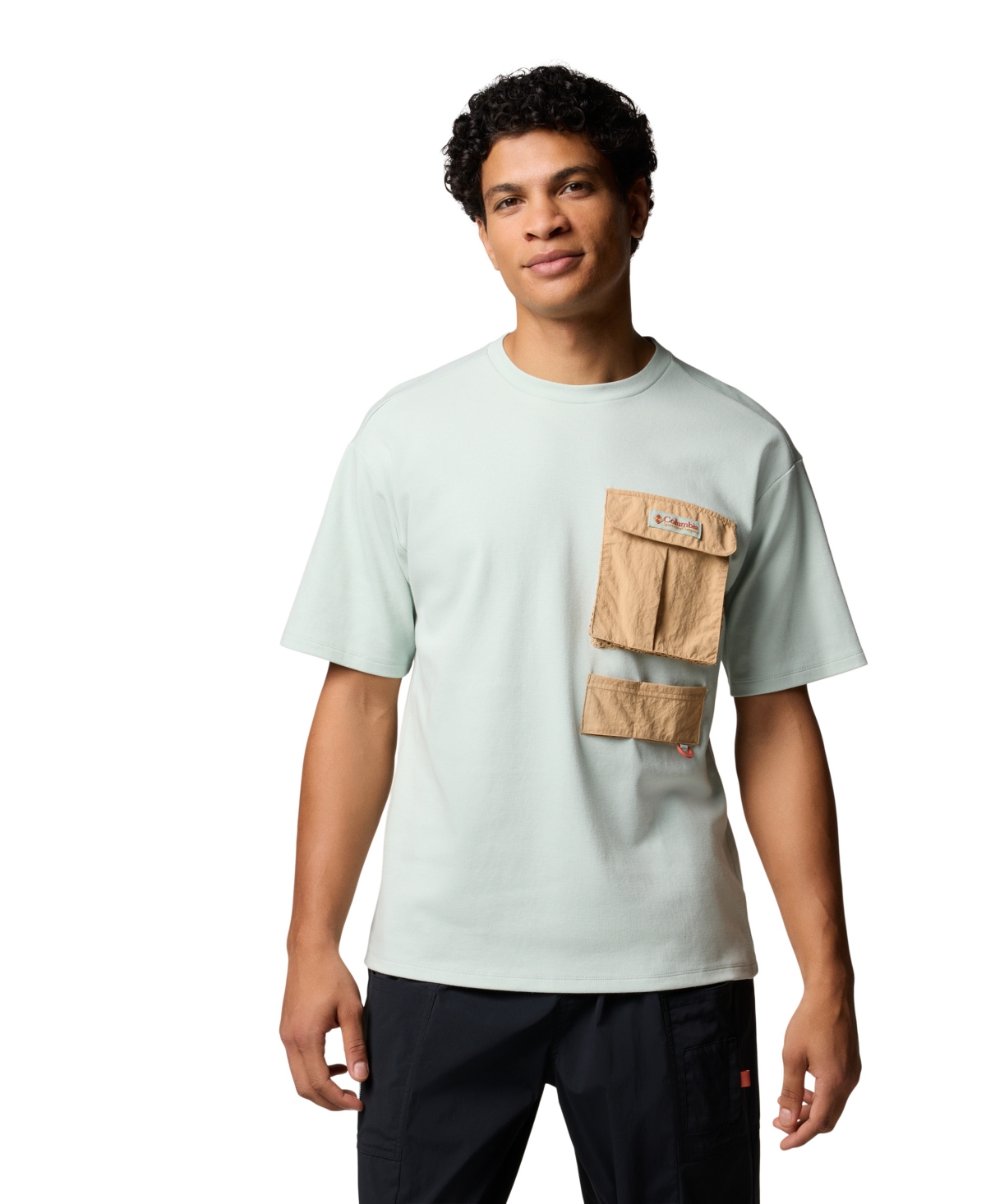 Click here for Columbia Mens Cove Beach Pocket T-Shirt - Cool gre... prices