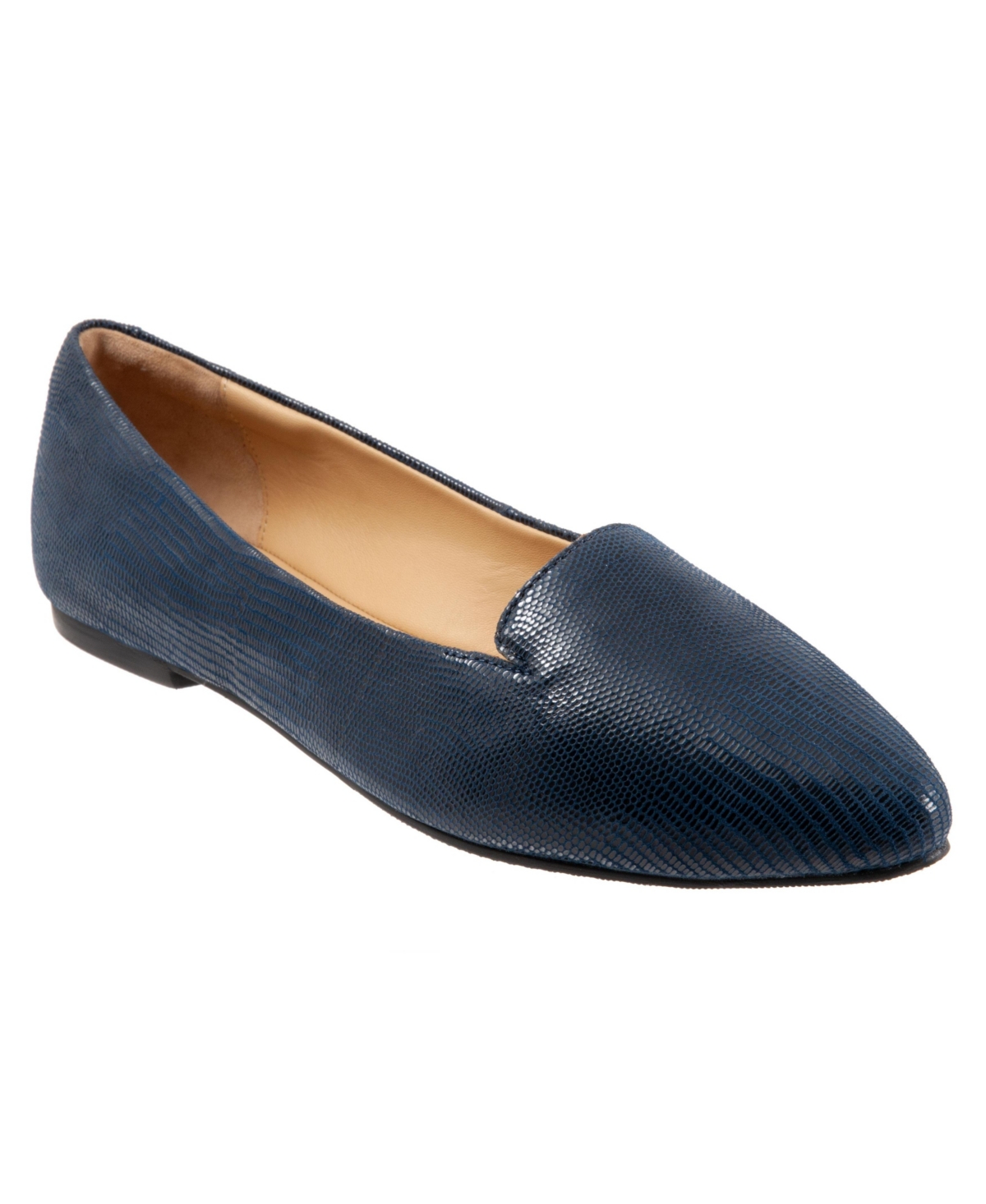 Click here for Trotters Harlowe Flat - Navy lizard prices