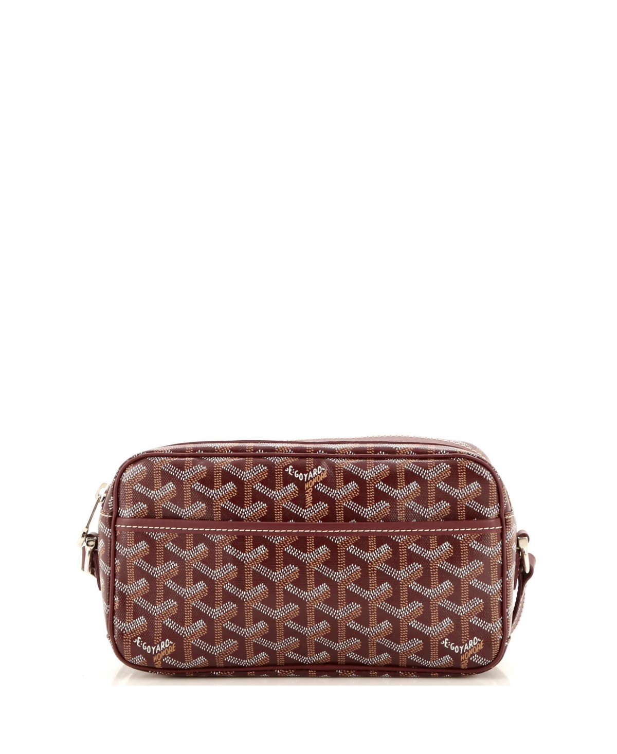 Click here for Pre-Owned Goyard Cap Vert Bag Coated Canvas - Brow... prices